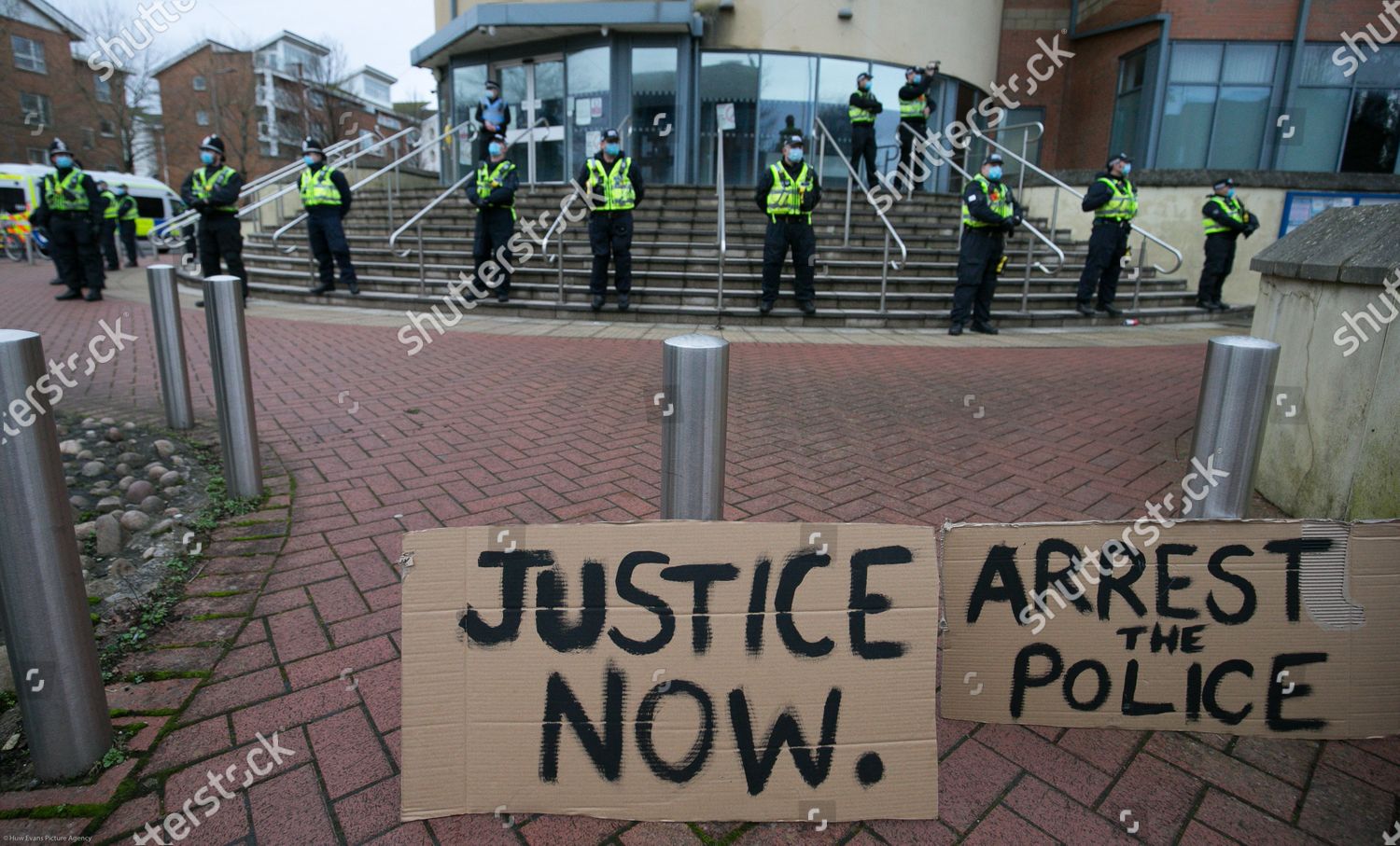 Signs Outside Cardiff Bay Police Station Editorial Stock Photo - Stock ...