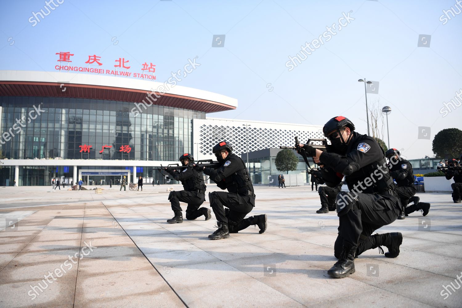 Railway Police Officers Attend Tactical Gun Editorial Stock Photo ...
