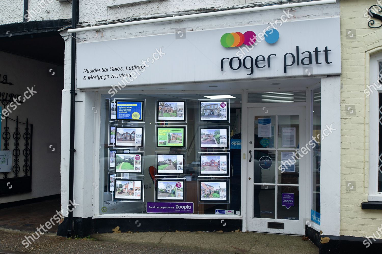 Roger Platt Estate Agents Remain Open Editorial Stock Photo - Stock ...