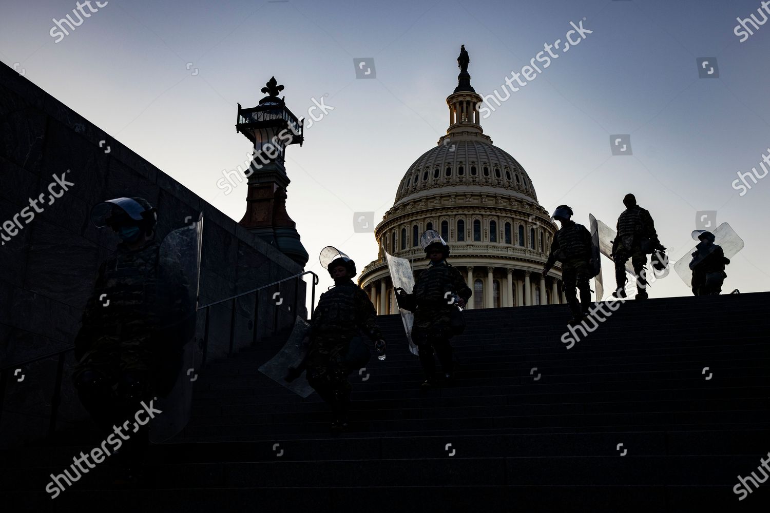 National Guard Soldiers Riot Shields Head Editorial Stock Photo - Stock ...