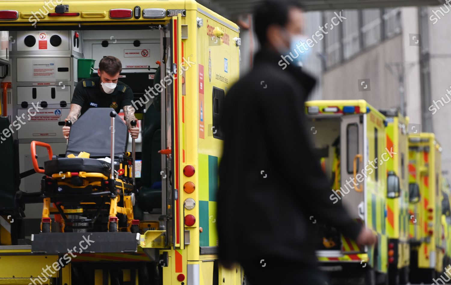 Nhs Ambulance Staff Outside Royal London Editorial Stock Photo - Stock ...