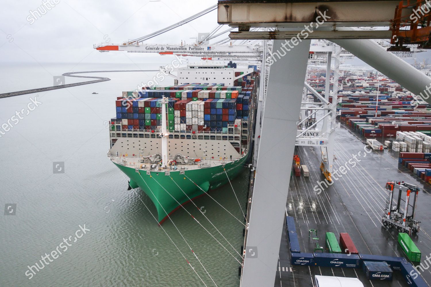 Container Ship Jacques Saade Cma Cgm Editorial Stock Photo - Stock ...