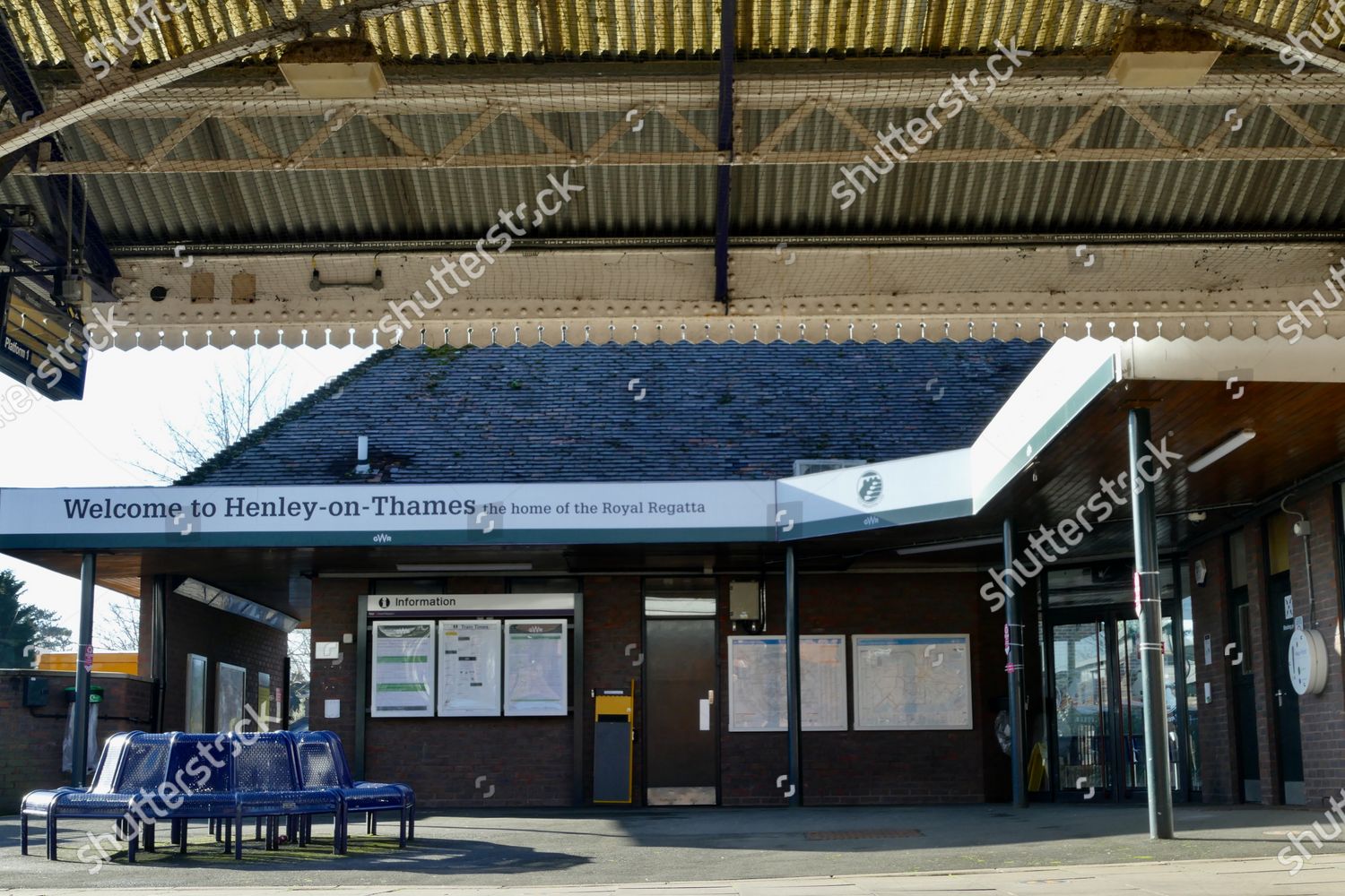 Henley Train Station Deserted Despite Running Editorial Stock Photo ...