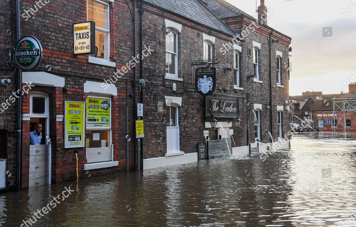 Swollen River Ouse Flows Through York Editorial Stock Photo - Stock ...