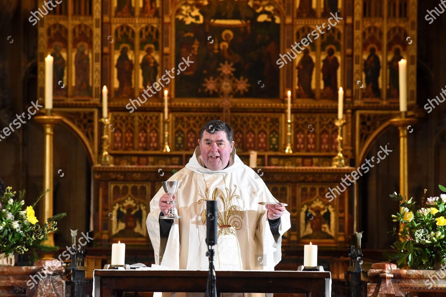 Reverend Canon Bob White St Marys Editorial Stock Photo - Stock Image ...