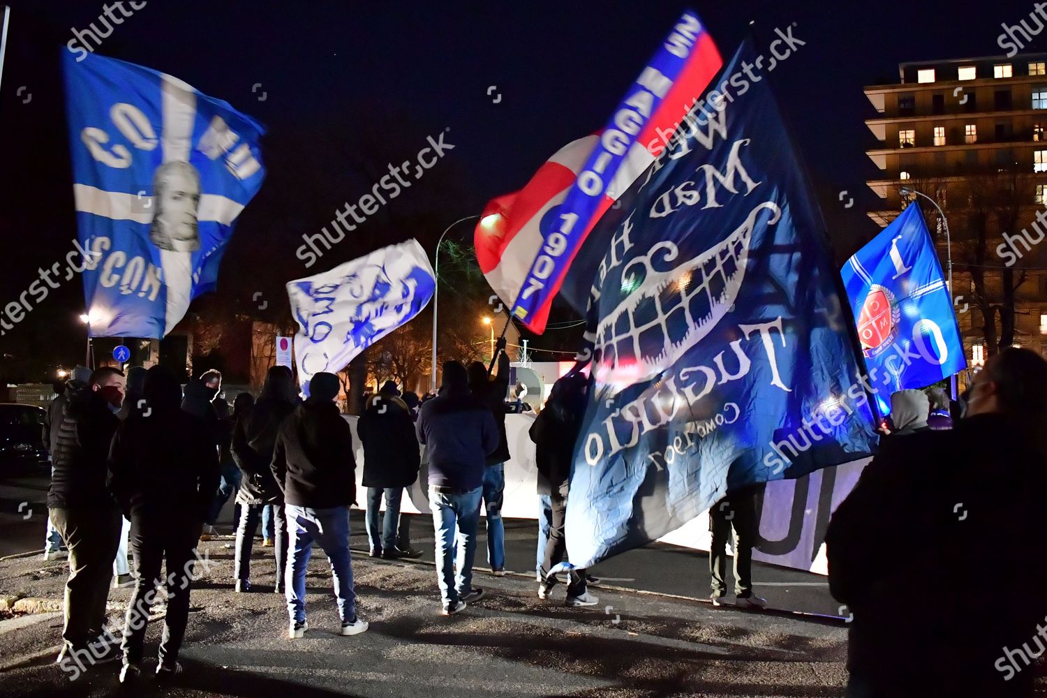 Como Fans Outside Stadium Editorial Stock Photo - Stock Image ...