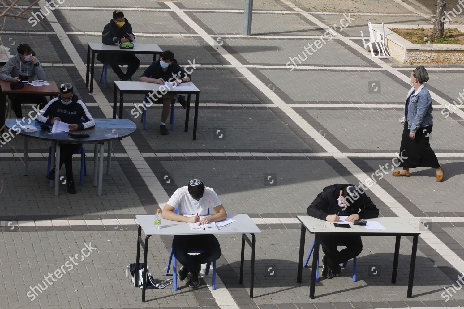 Israeli High School Students Wearing Face Editorial Stock Photo - Stock ...