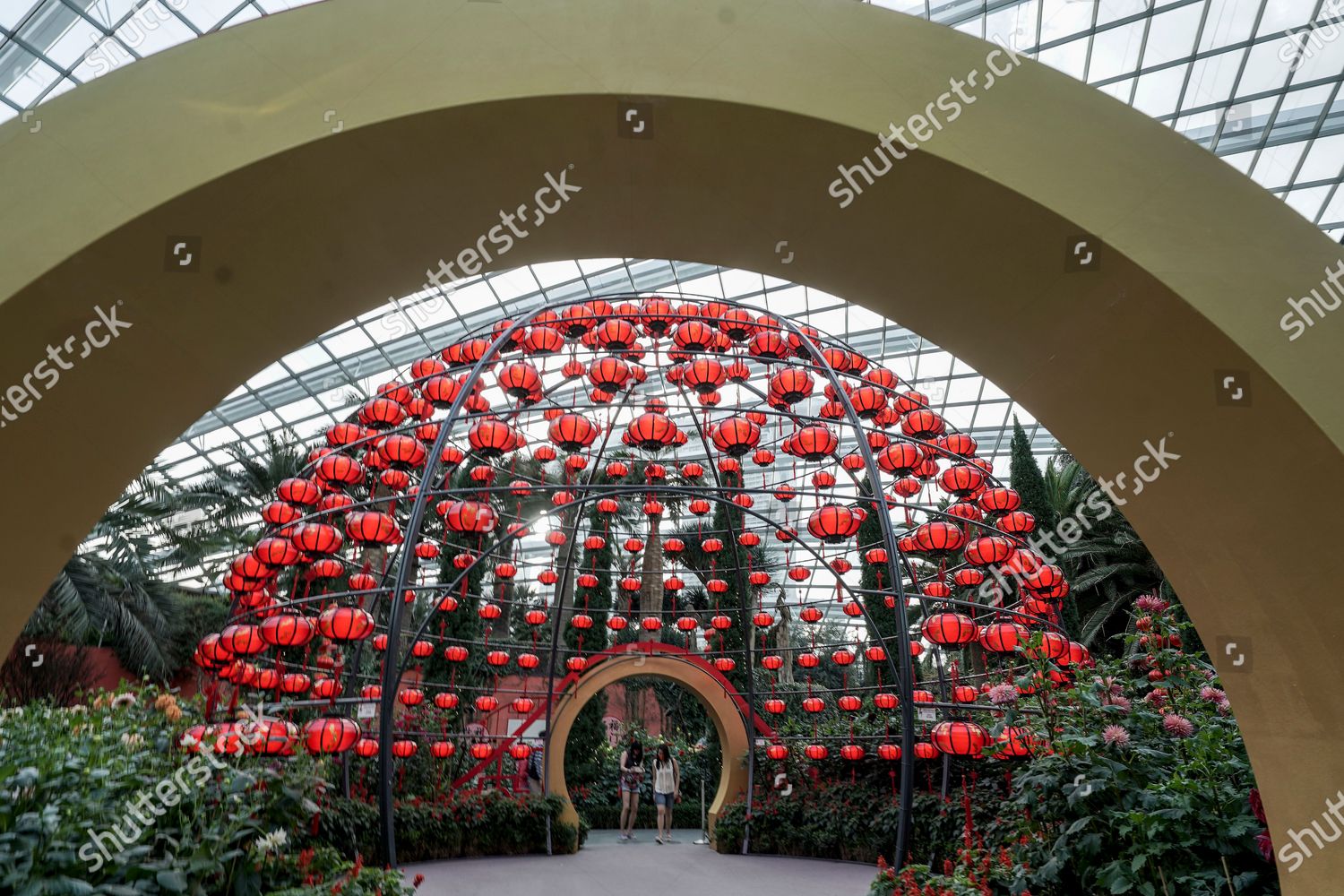Two Women Walk Through Display Traditional Editorial Stock Photo ...