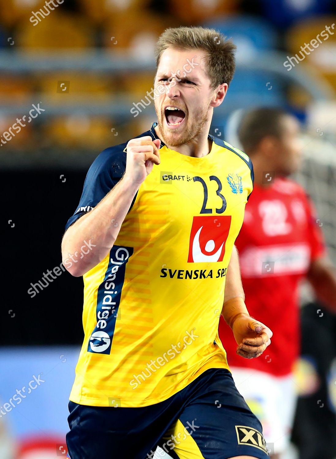 Swedens Albin Lagergren Reacts During Gold Editorial Stock Photo ...