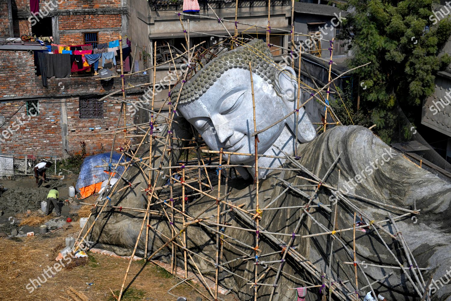 100 Feet Statue Lord Buddha Reclining Editorial Stock Photo - Stock ...