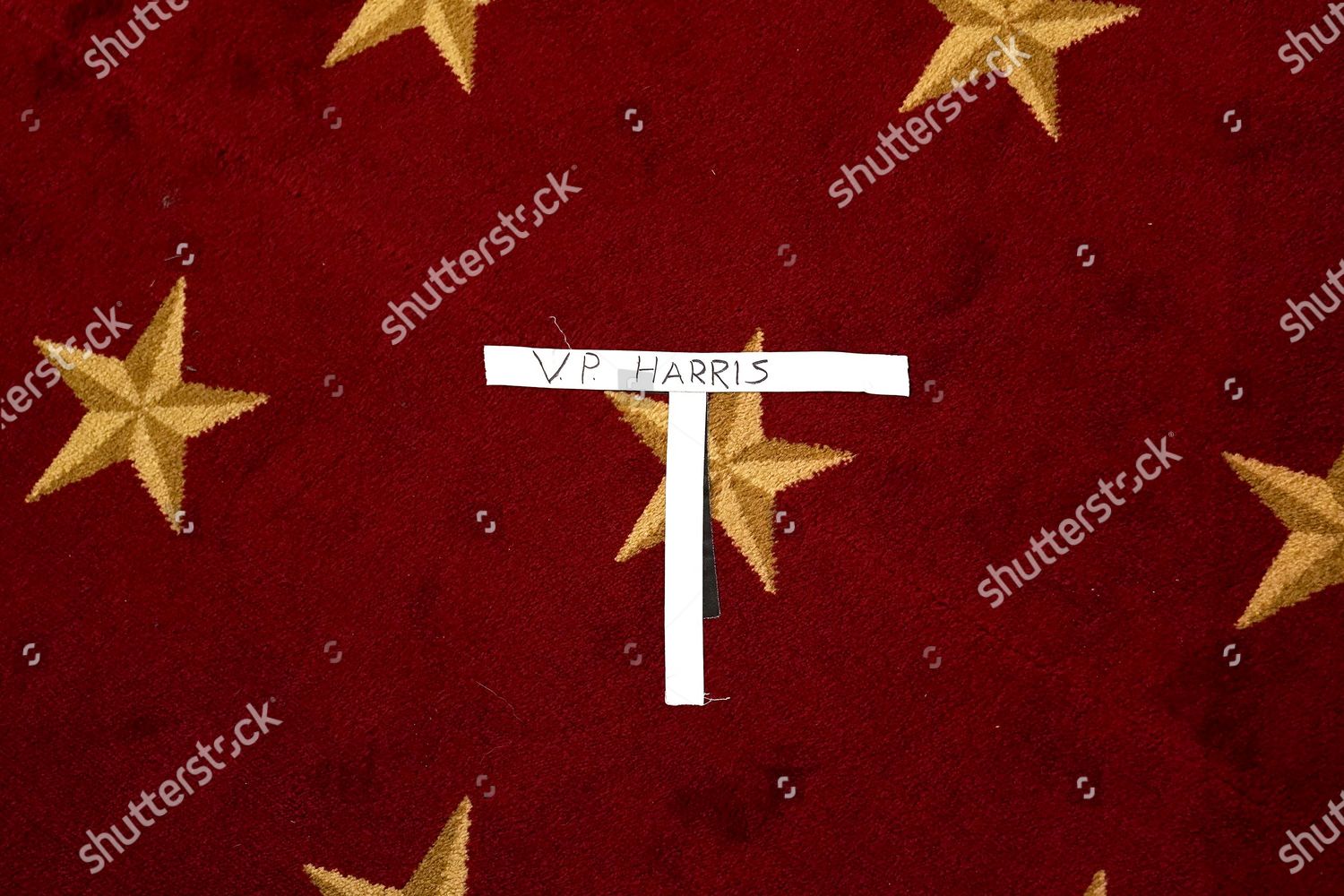 Name Tag Vice President Kamala Harris Editorial Stock Photo - Stock ...