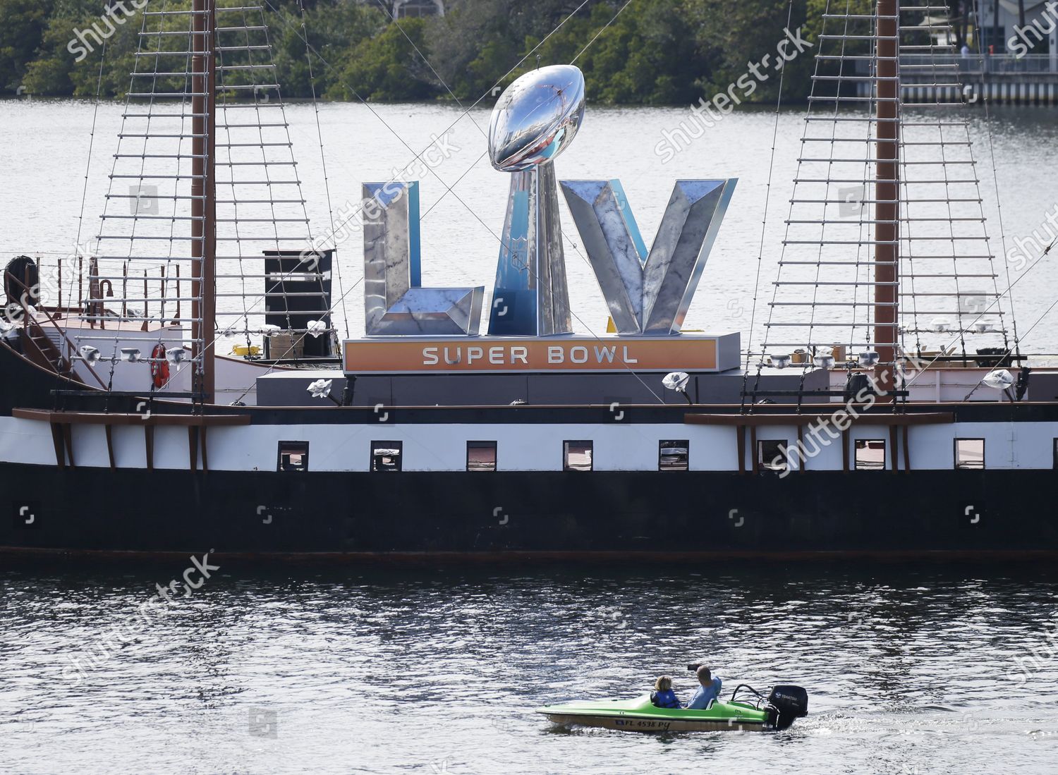 Super Bowl Lv Logo Stands On Editorial Stock Photo - Stock Image ...