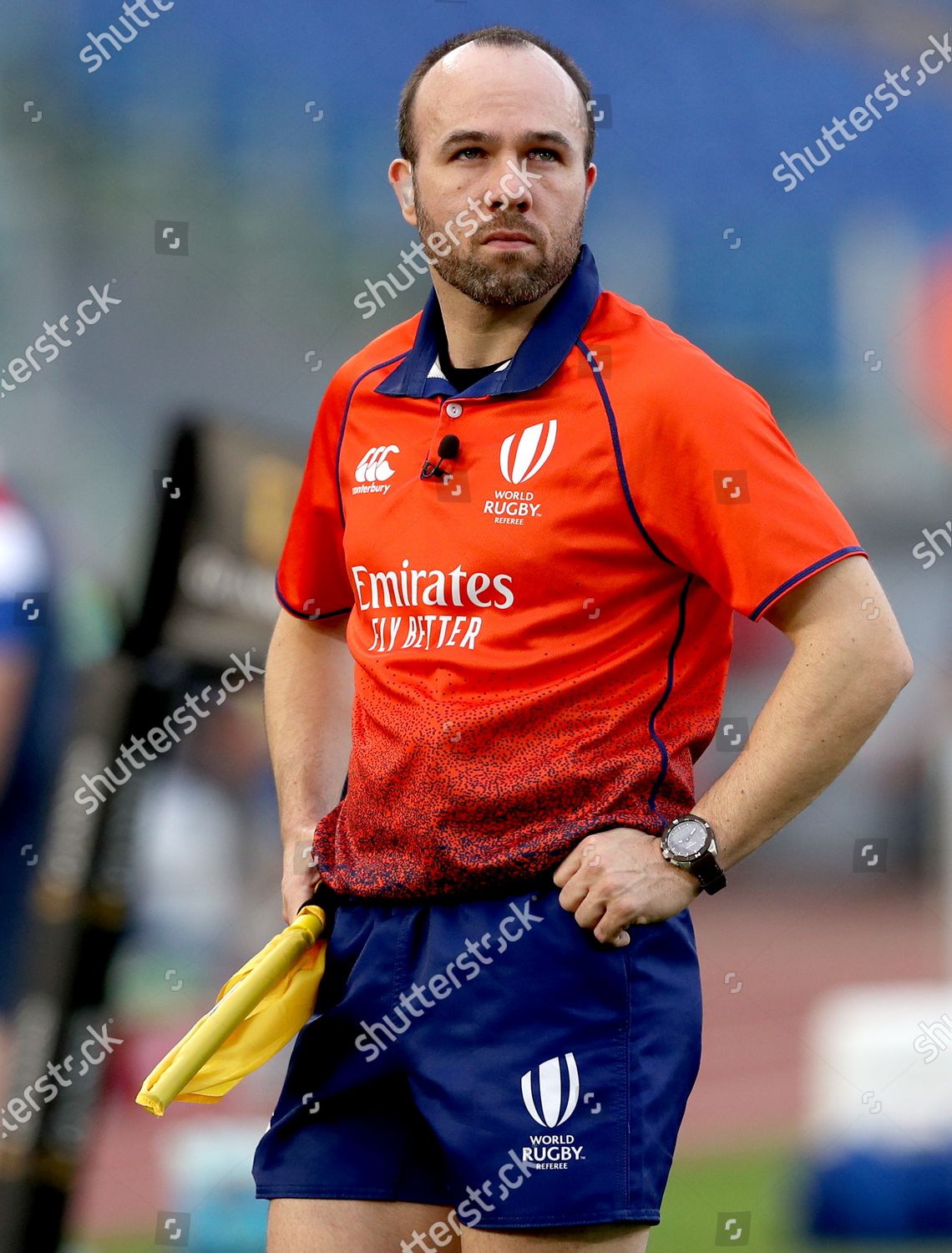 Italy Vs France Assistant Referee Mike Editorial Stock Photo - Stock ...