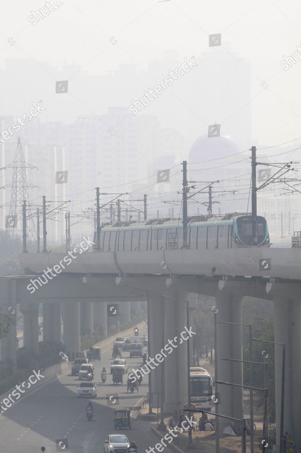 Aqua Line Metro Train Seen On Editorial Stock Photo - Stock Image ...