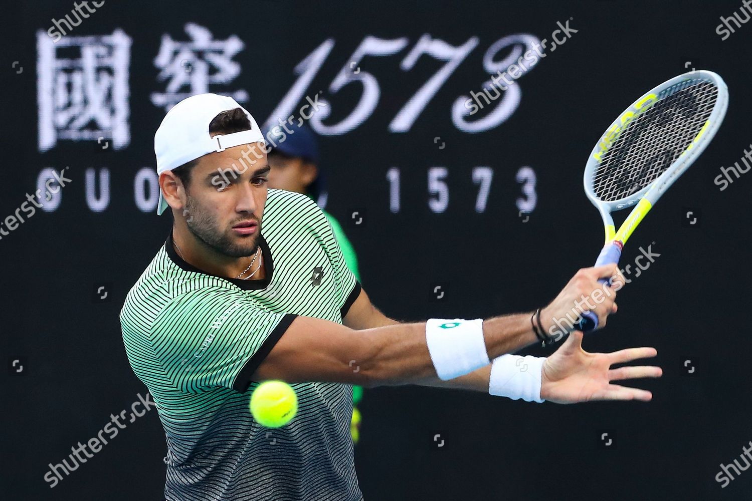 Matteo Berrettini Italy Action Against Kevin Editorial Stock Photo - Stock Image | Shutterstock