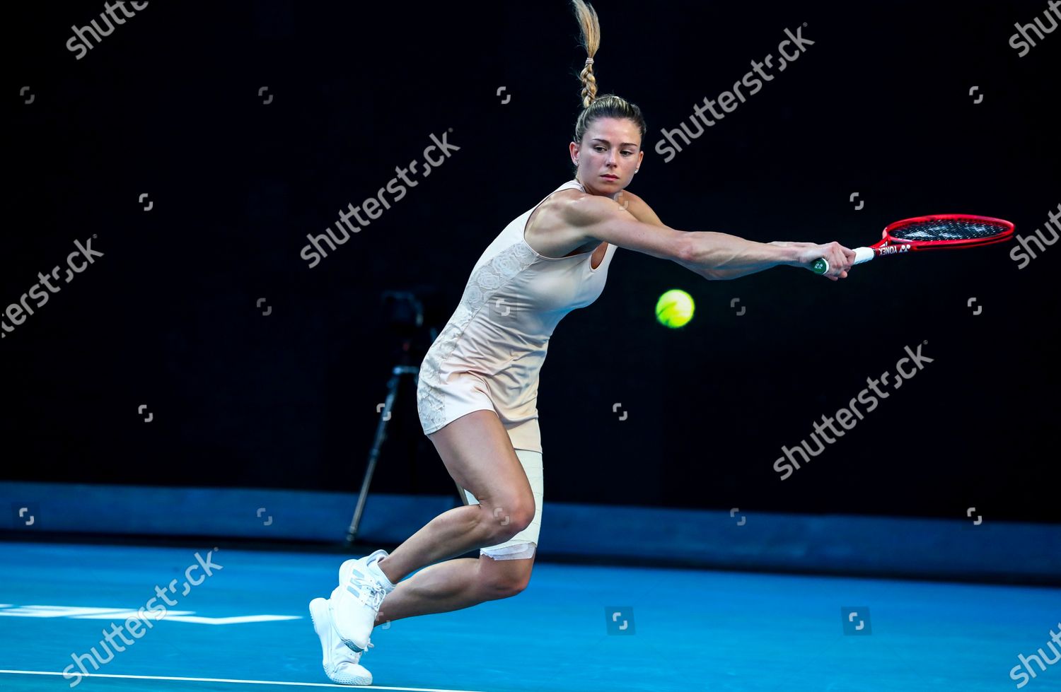 Camila Giorgi Italy Action Against Iga Editorial Stock Photo - Stock ...