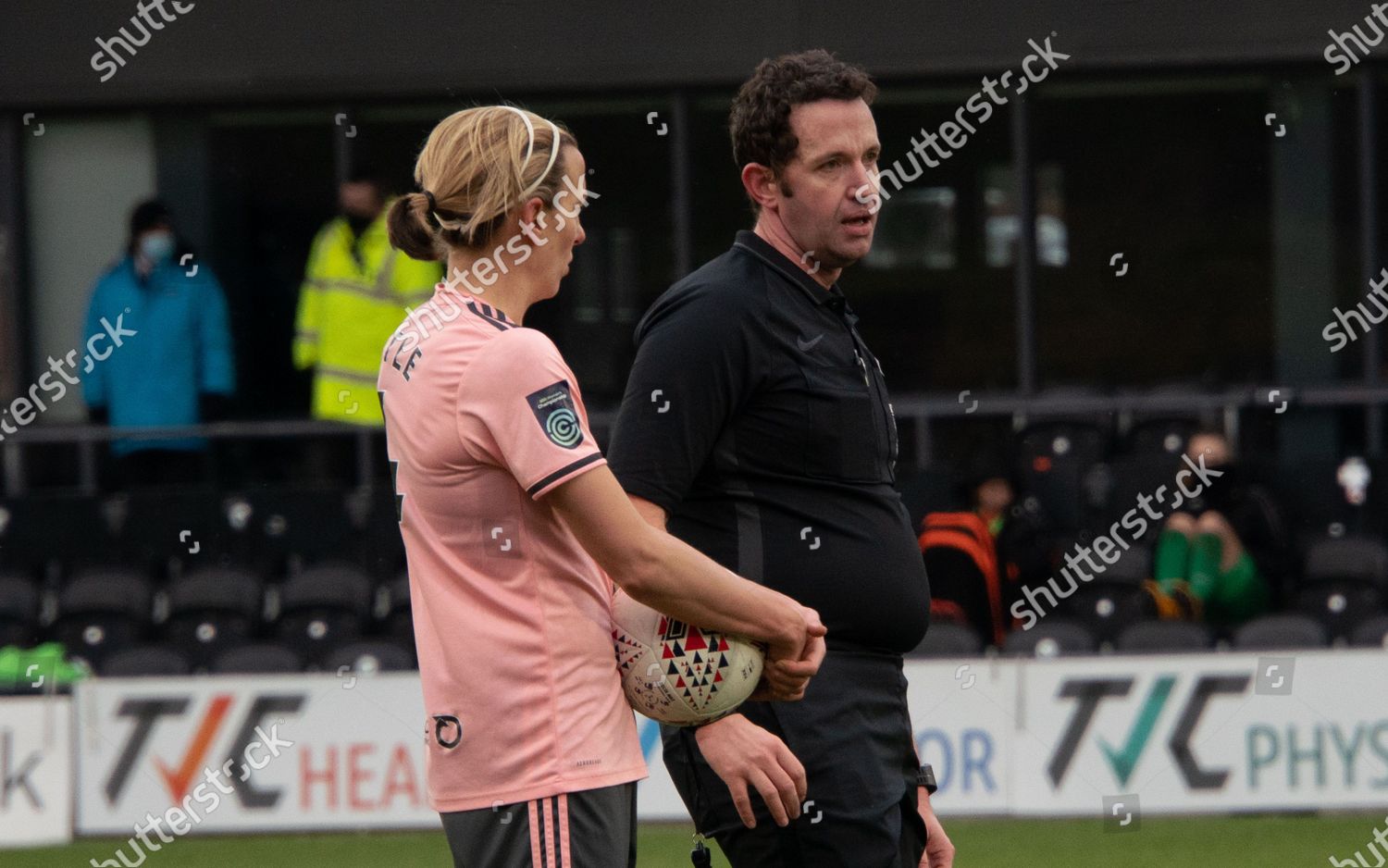 London Bees Player Speaks Referee End Editorial Stock Photo - Stock ...