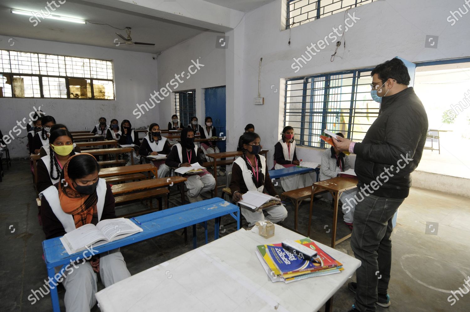 View Inside Classroom Salarpur Government School Editorial Stock Photo ...