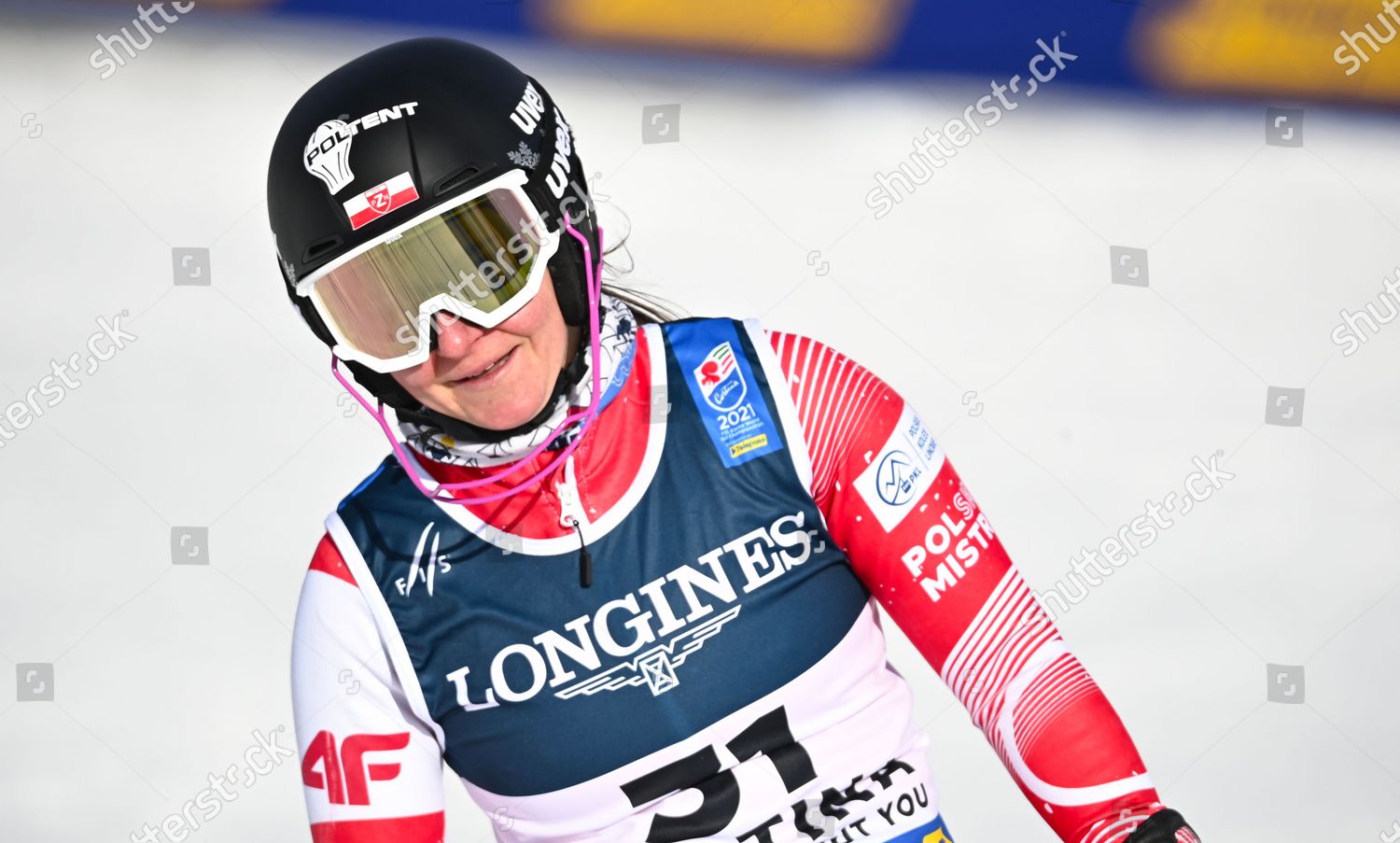 Maryna Gasienica Daniel Poland Reacts Finish Editorial Stock Photo - Stock Image | Shutterstock