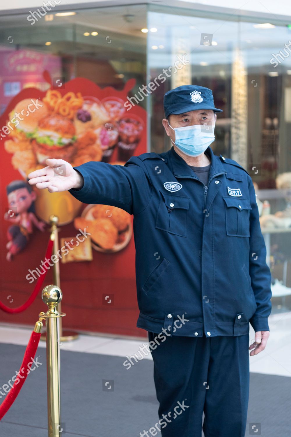 Yu Yongjun Security Guard Shopping Mall Editorial Stock Photo - Stock ...