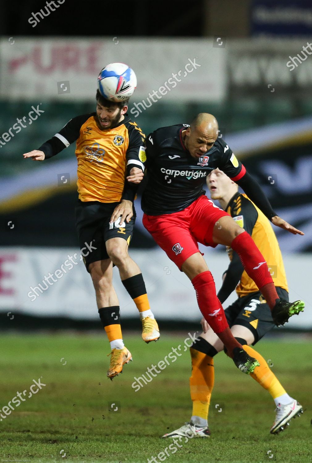 Luke Gambin Newport County Wins Ball Editorial Stock Photo - Stock ...
