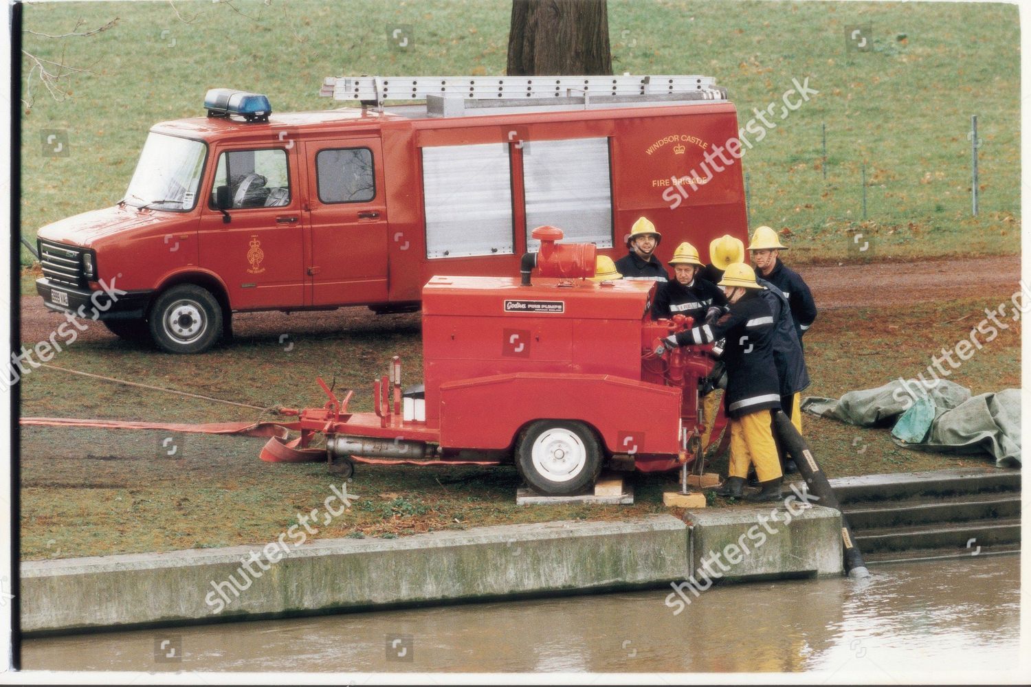 Windsor Castle Fire Brigade Windsor Castle Editorial Stock Photo ...