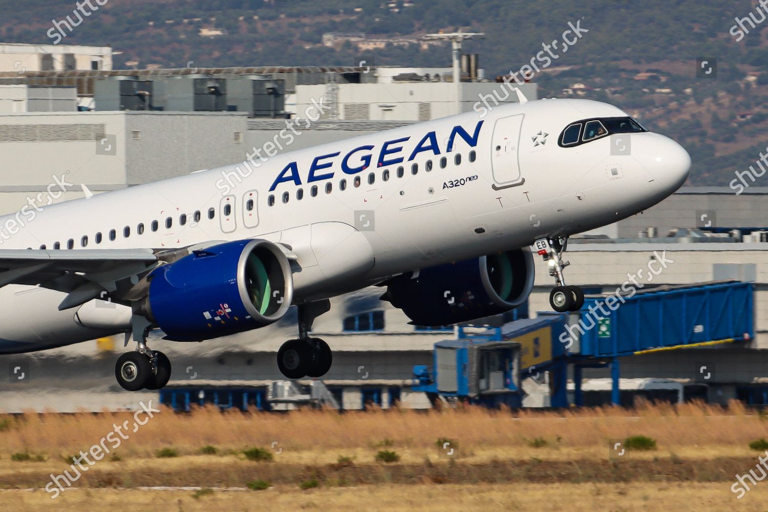 Aegean Airlines Airbus A320neo Aircraft Seen Editorial Stock Photo ...