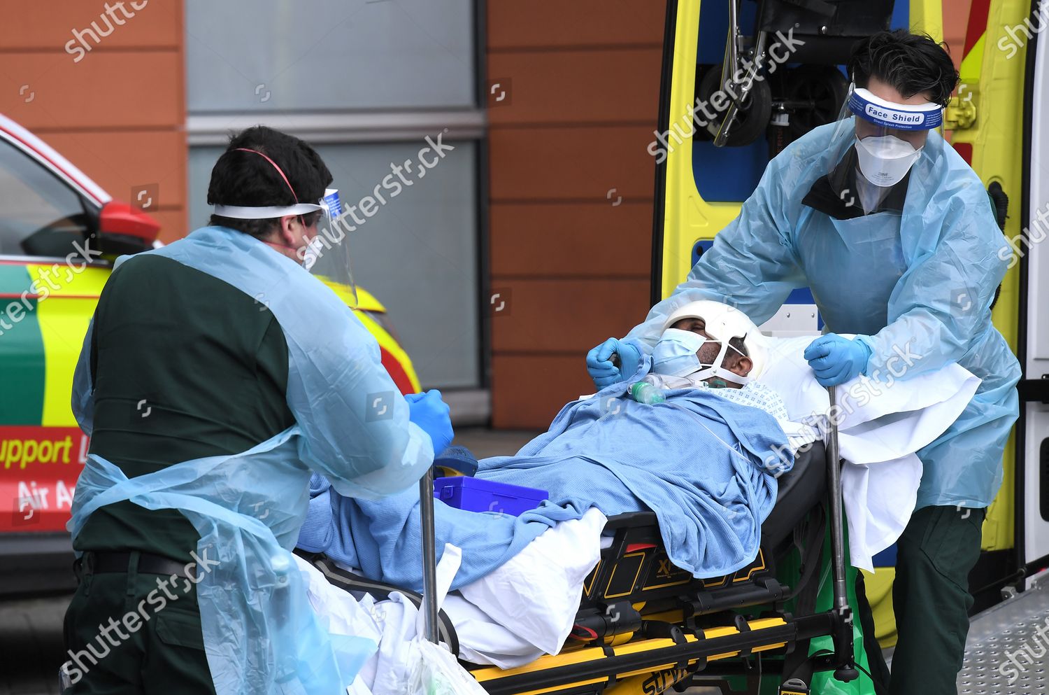 Paramedics Ambulances Crew Escort Patient Onto Editorial Stock Photo ...