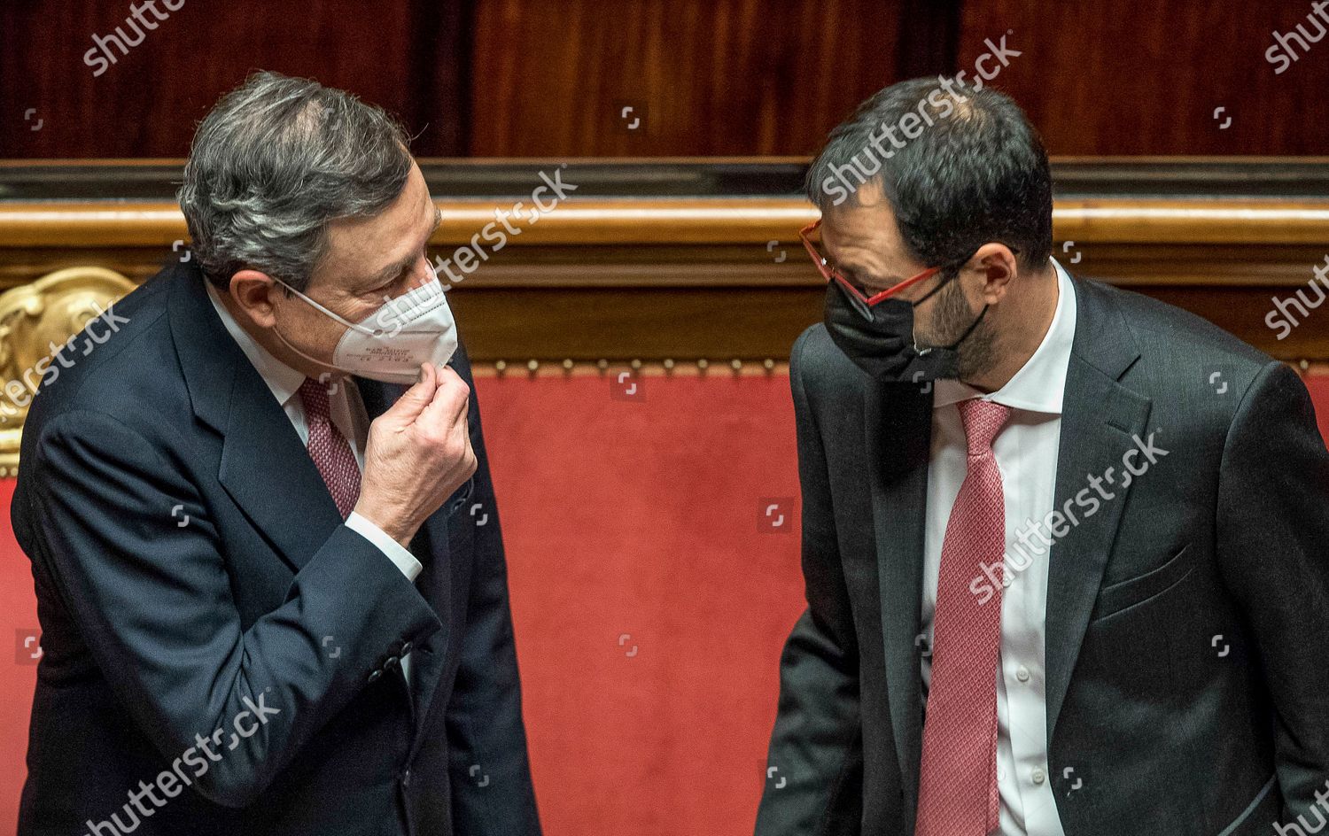 Mario Draghi Stefano Patuanelli Editorial Stock Photo - Stock Image ...