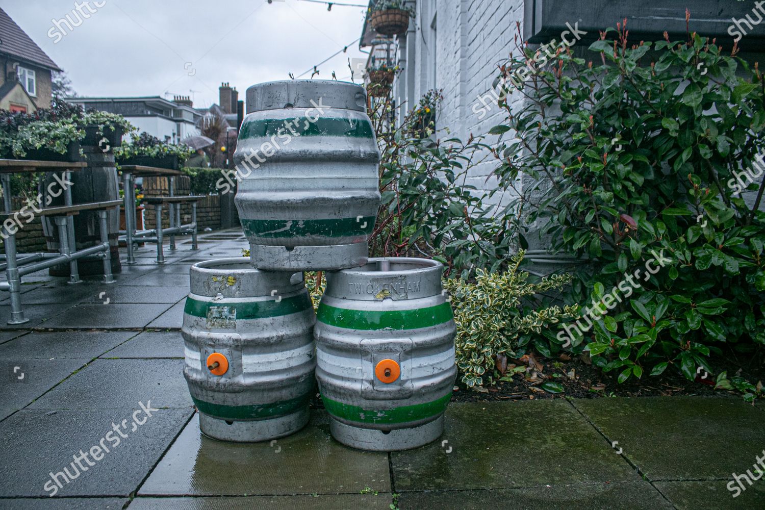 Empty Beer Kegs Left Outside Swan Editorial Stock Photo - Stock Image ...