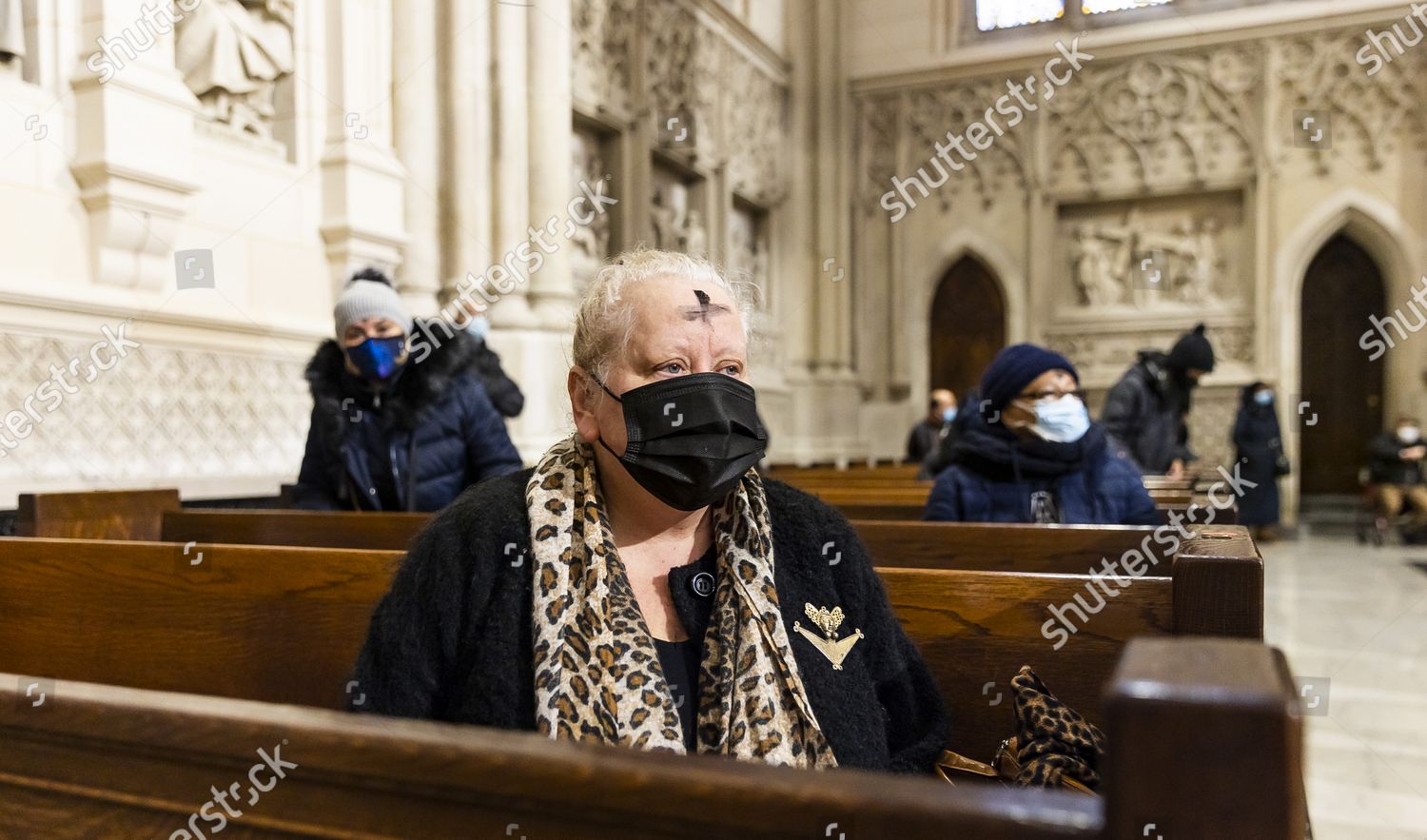 People Ashes On Their Foreheads Gather Editorial Stock Photo - Stock ...