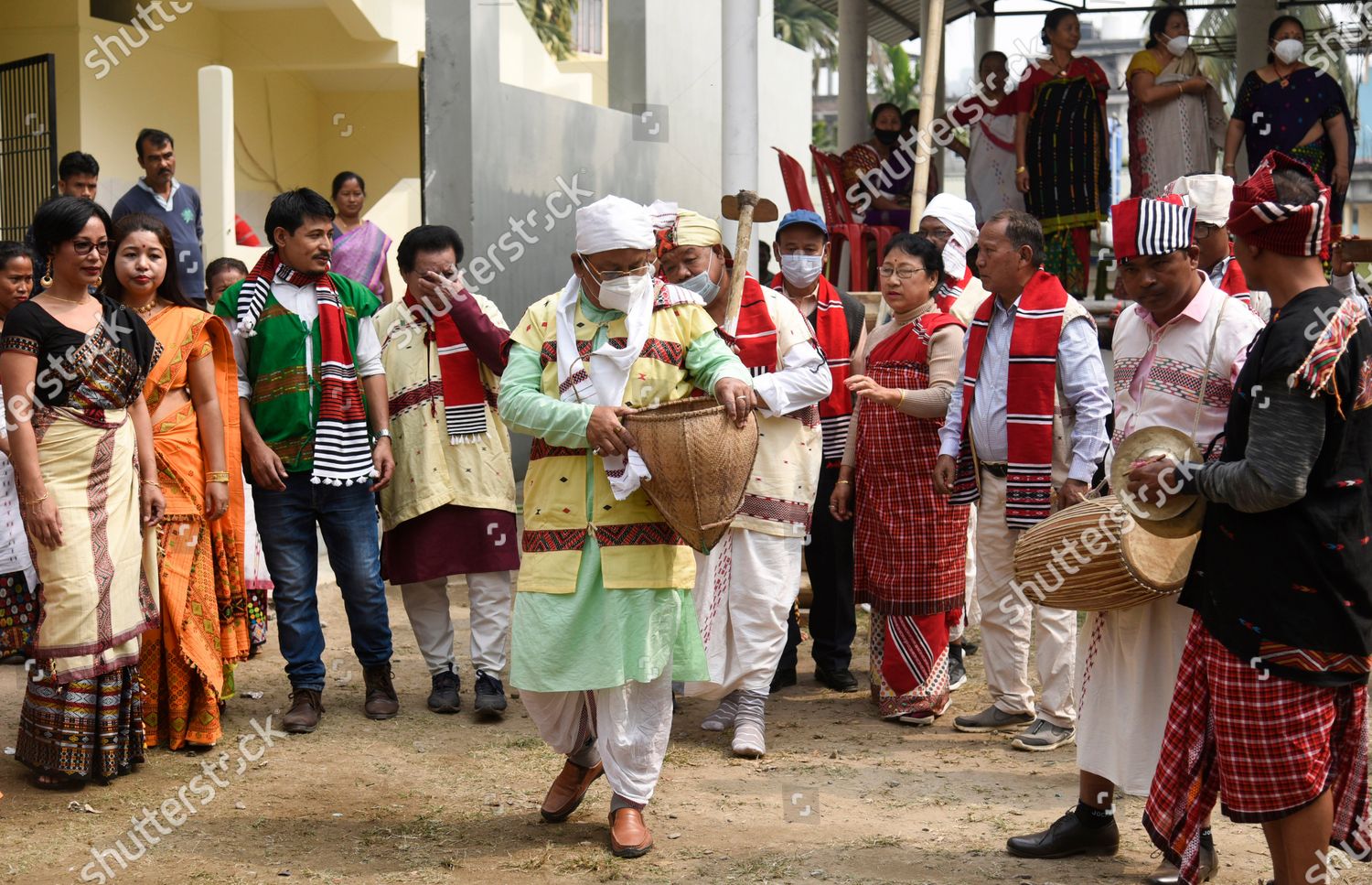 Mising Tribal People Performing Rituals During Editorial Stock Photo ...