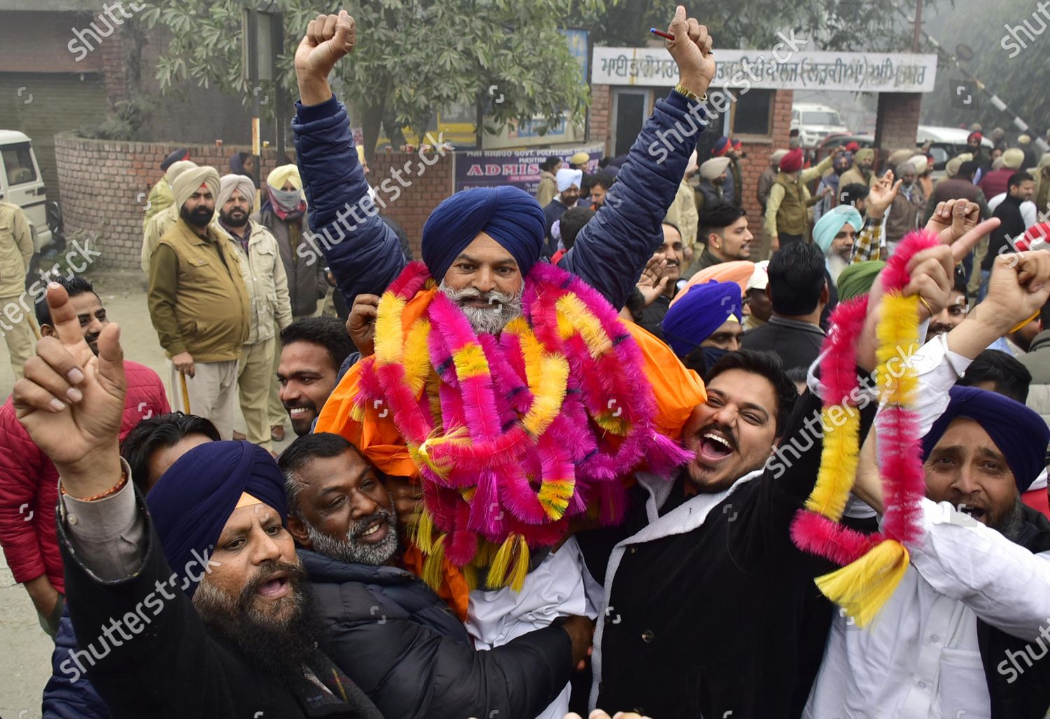 Shiromani Akali Dal Sad Candidate Celebrating Editorial Stock Photo - Stock Image | Shutterstock