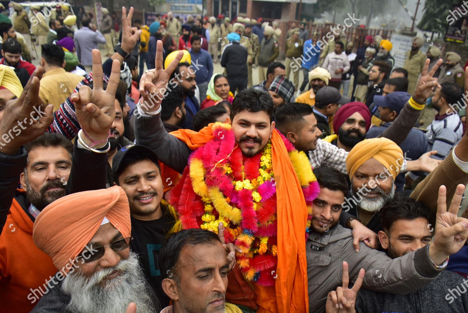 Shiromani Akali Dal Sad Candidate Celebrating Editorial Stock Photo - Stock Image | Shutterstock