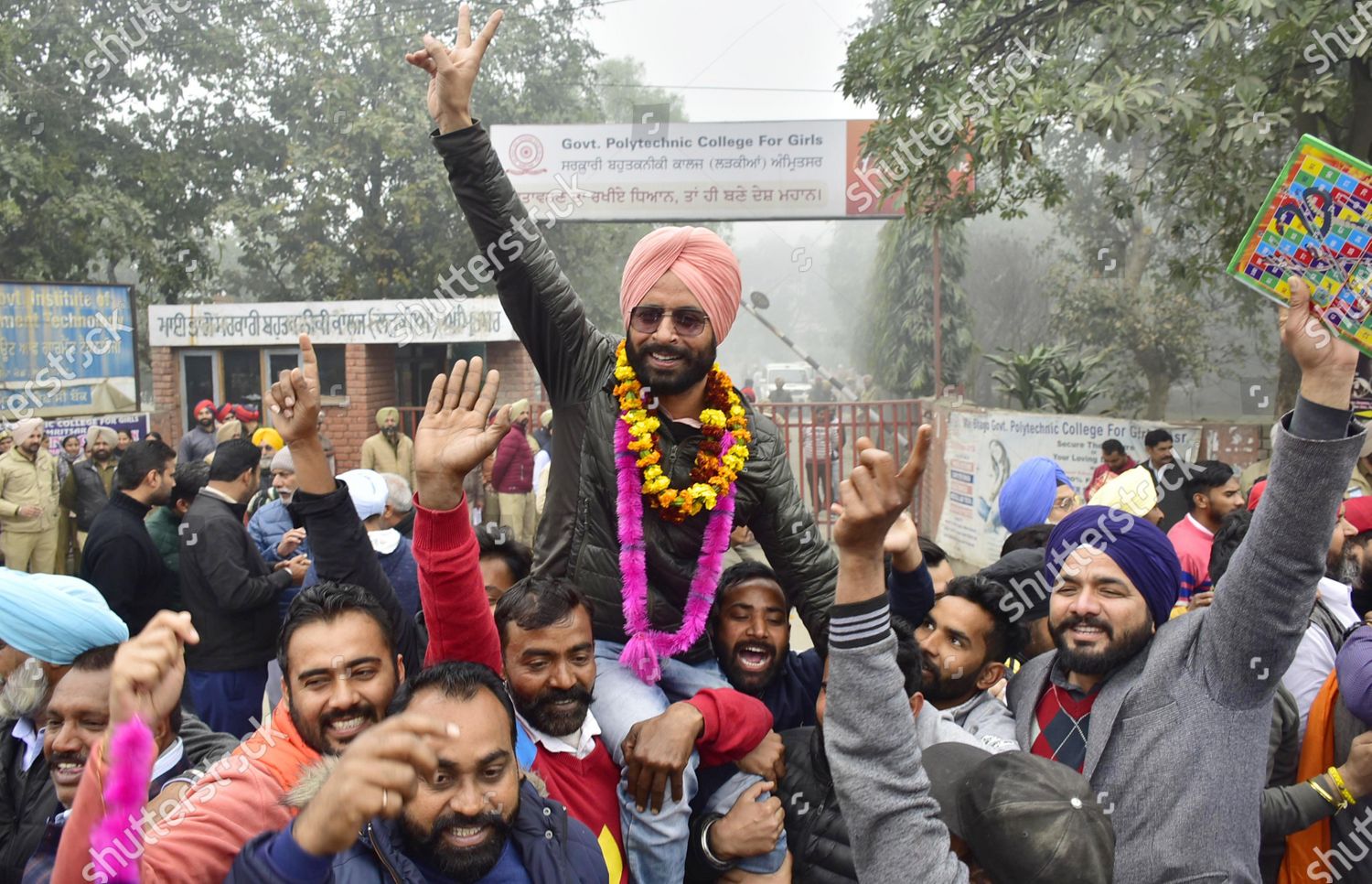Shiromani Akali Dal Sad Candidate Celebrating Editorial Stock Photo - Stock Image | Shutterstock