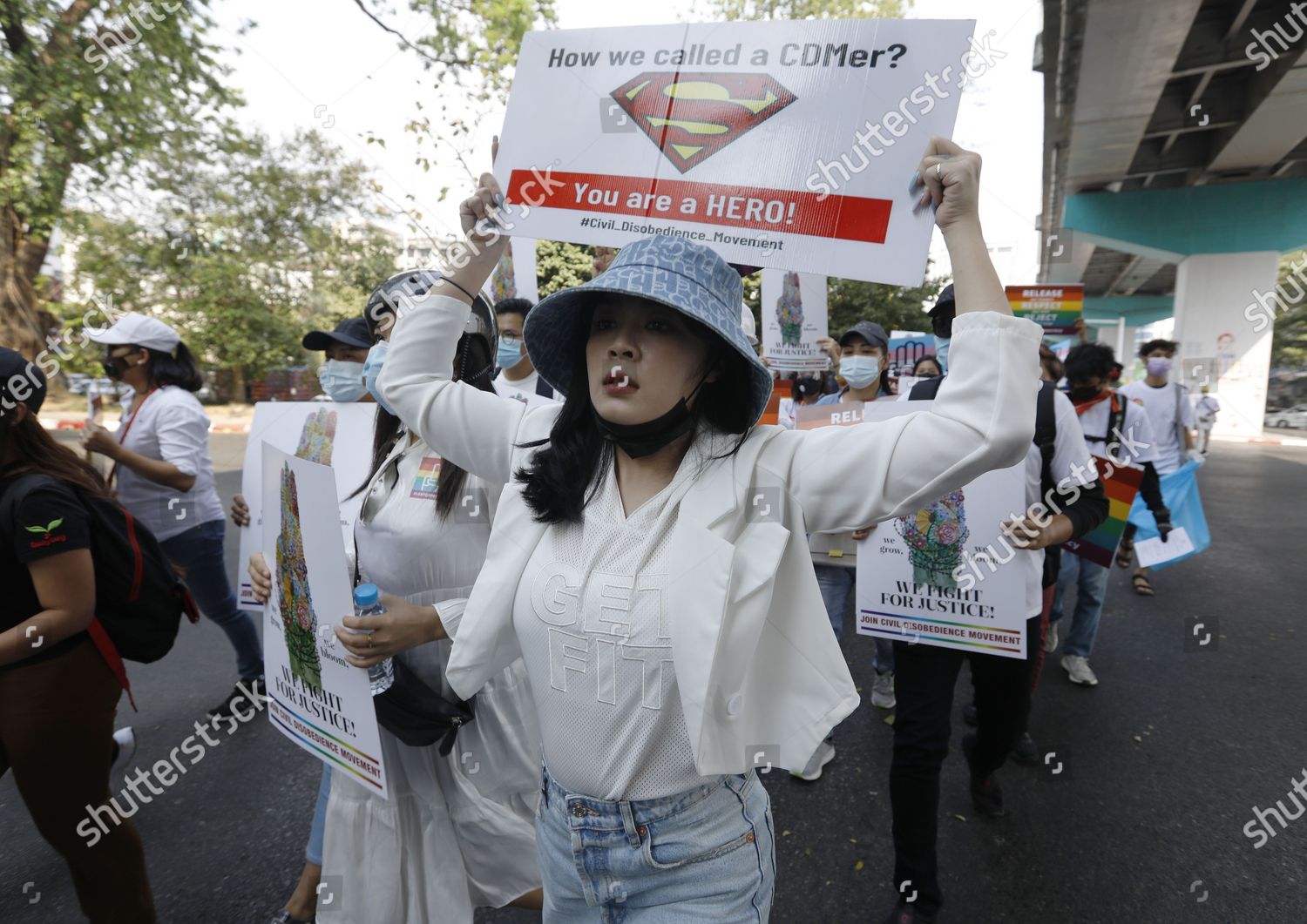 Myanmar Actress Phwe Phwe C Holds Editorial Stock Photo - Stock Image ...