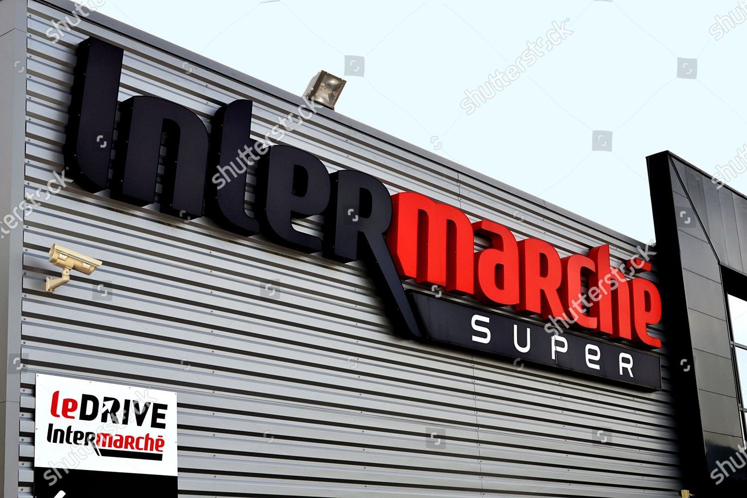 Intermarche Logo Seen On Their Supermarket Editorial Stock Photo ...