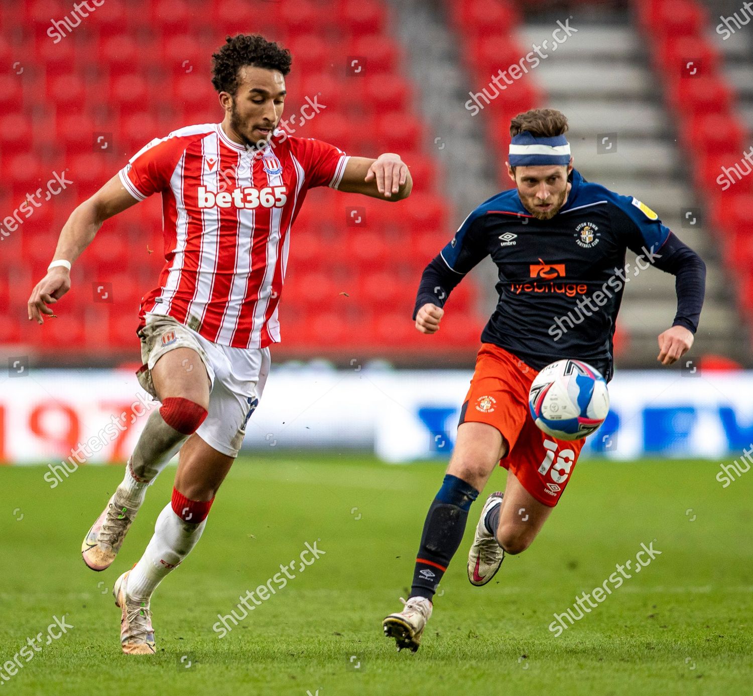 Jordan Clark Luton Town Jacob Brown Editorial Stock Photo - Stock Image ...