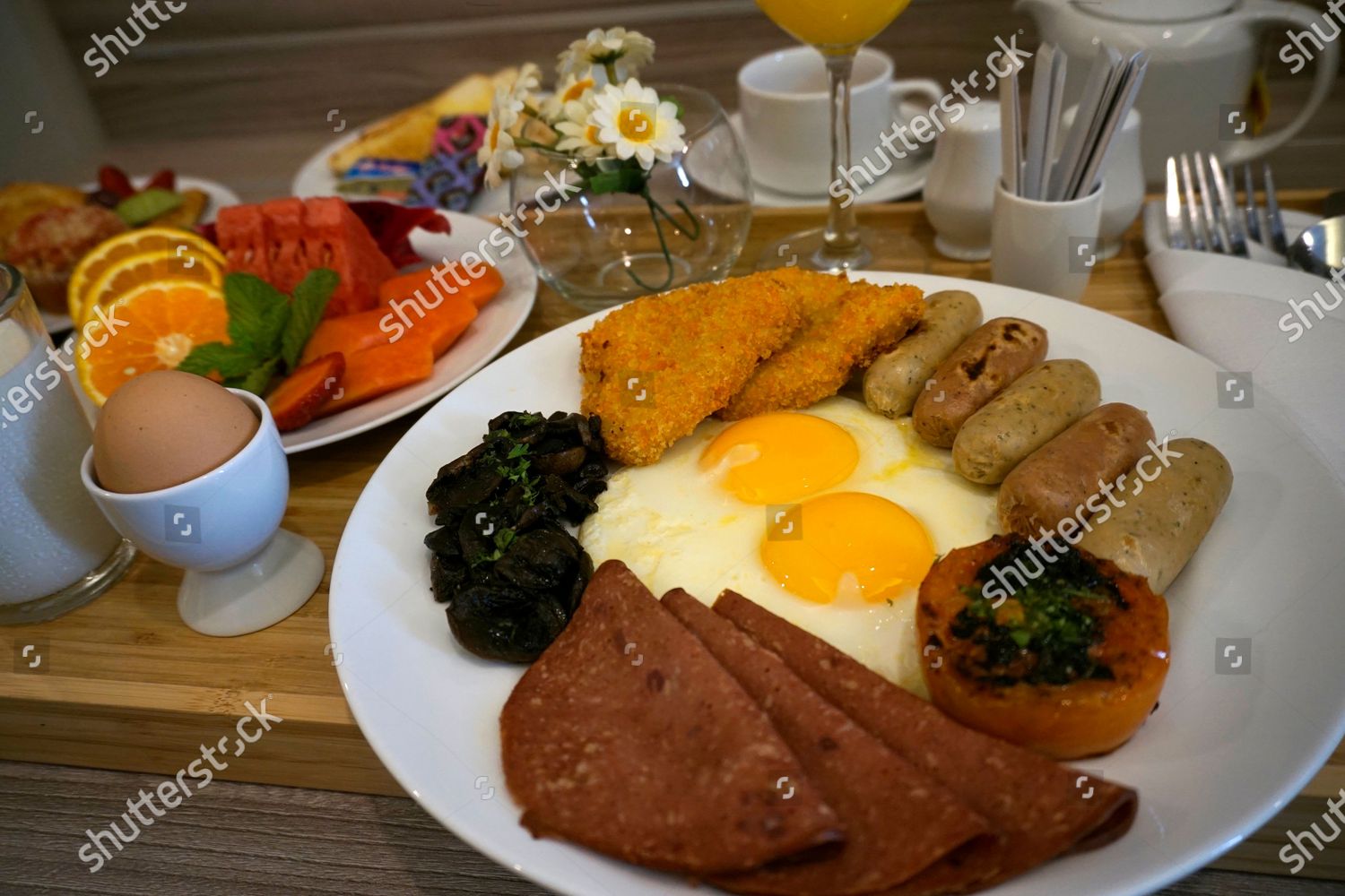Display Room Service American Breakfast Such Editorial Stock Photo ...