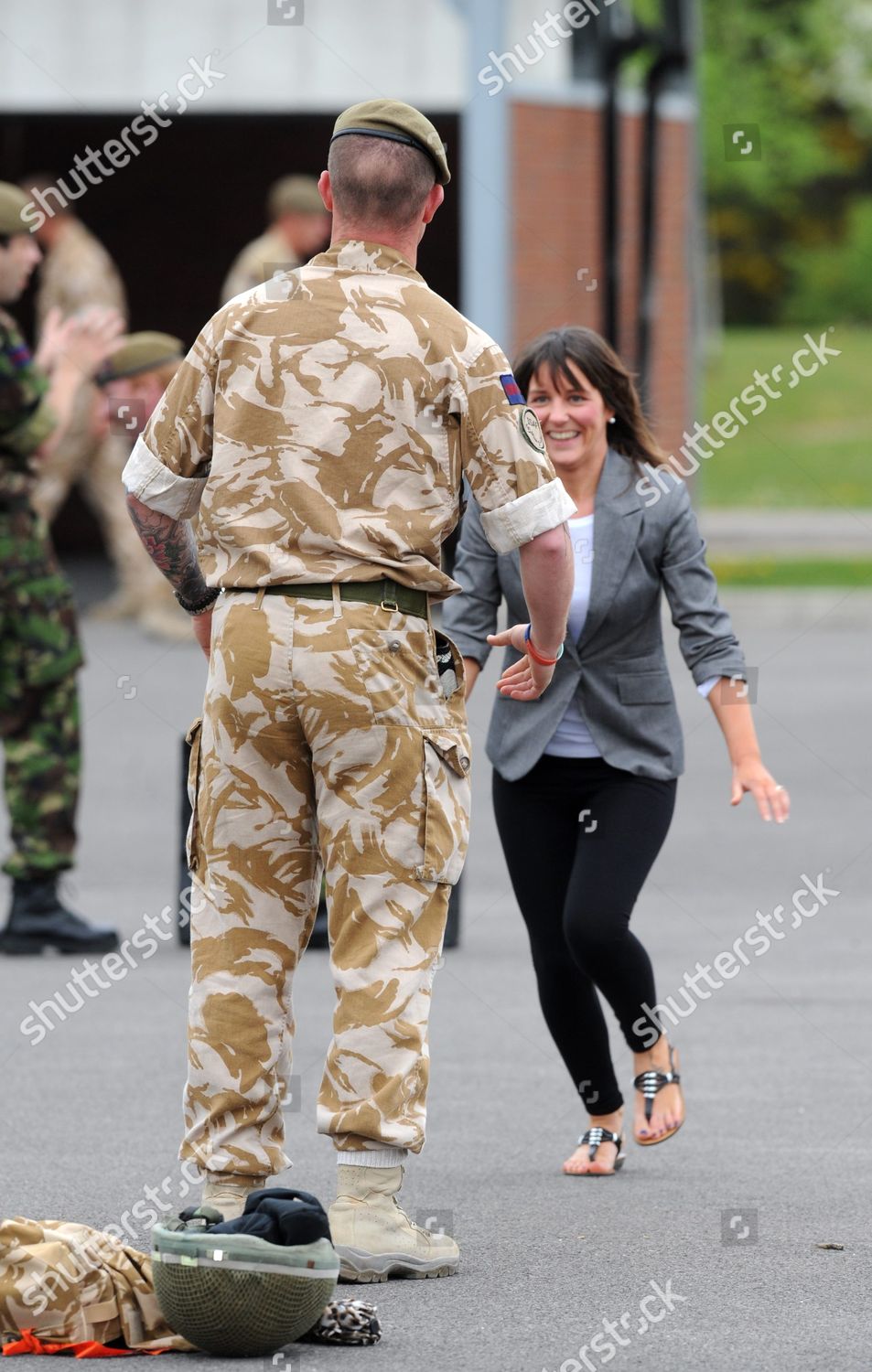 Lance Corporal Christopher Dean Meeting His Editorial Stock Photo ...