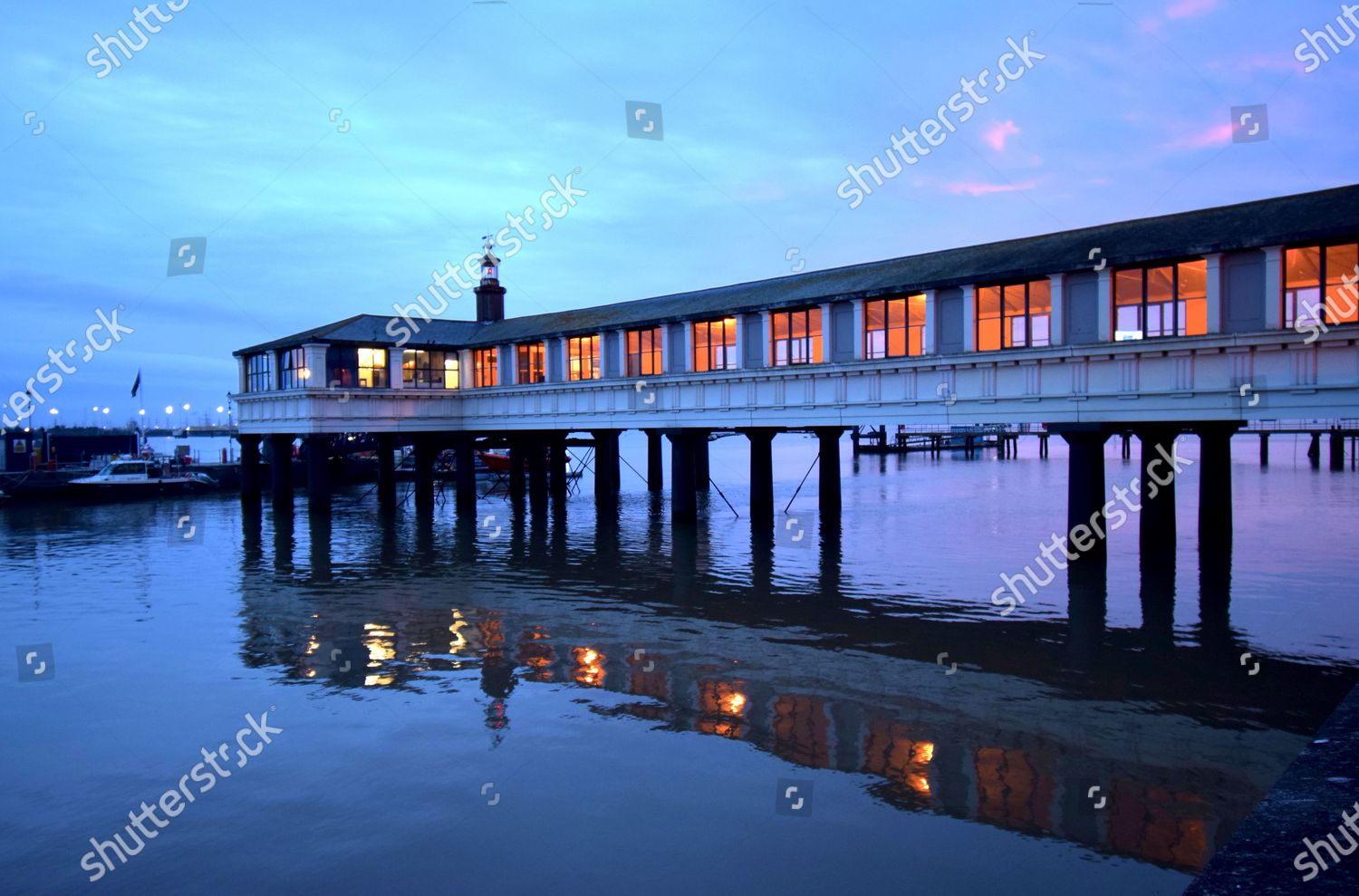Dawn Breaks Above Royal Terrace Pier Editorial Stock Photo - Stock ...