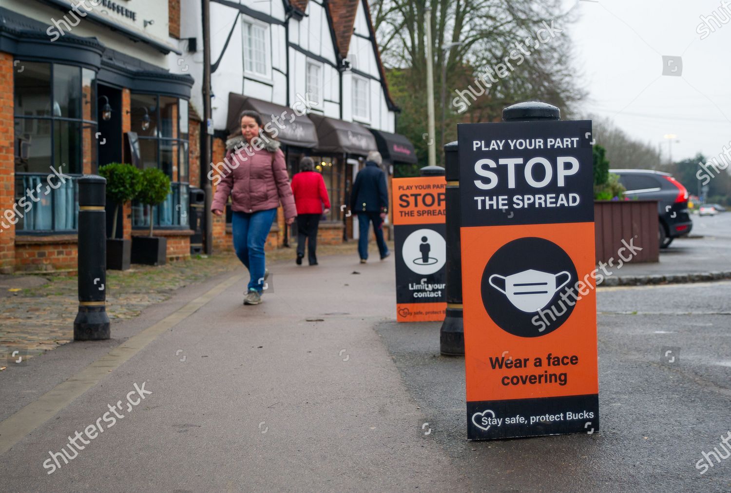 Stay Safe Protect Bucks Signs Old Editorial Stock Photo - Stock Image ...