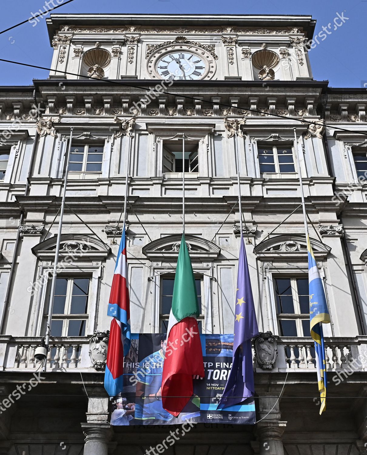 Flag Municipality Turin Italian National Flag Editorial Stock Photo ...