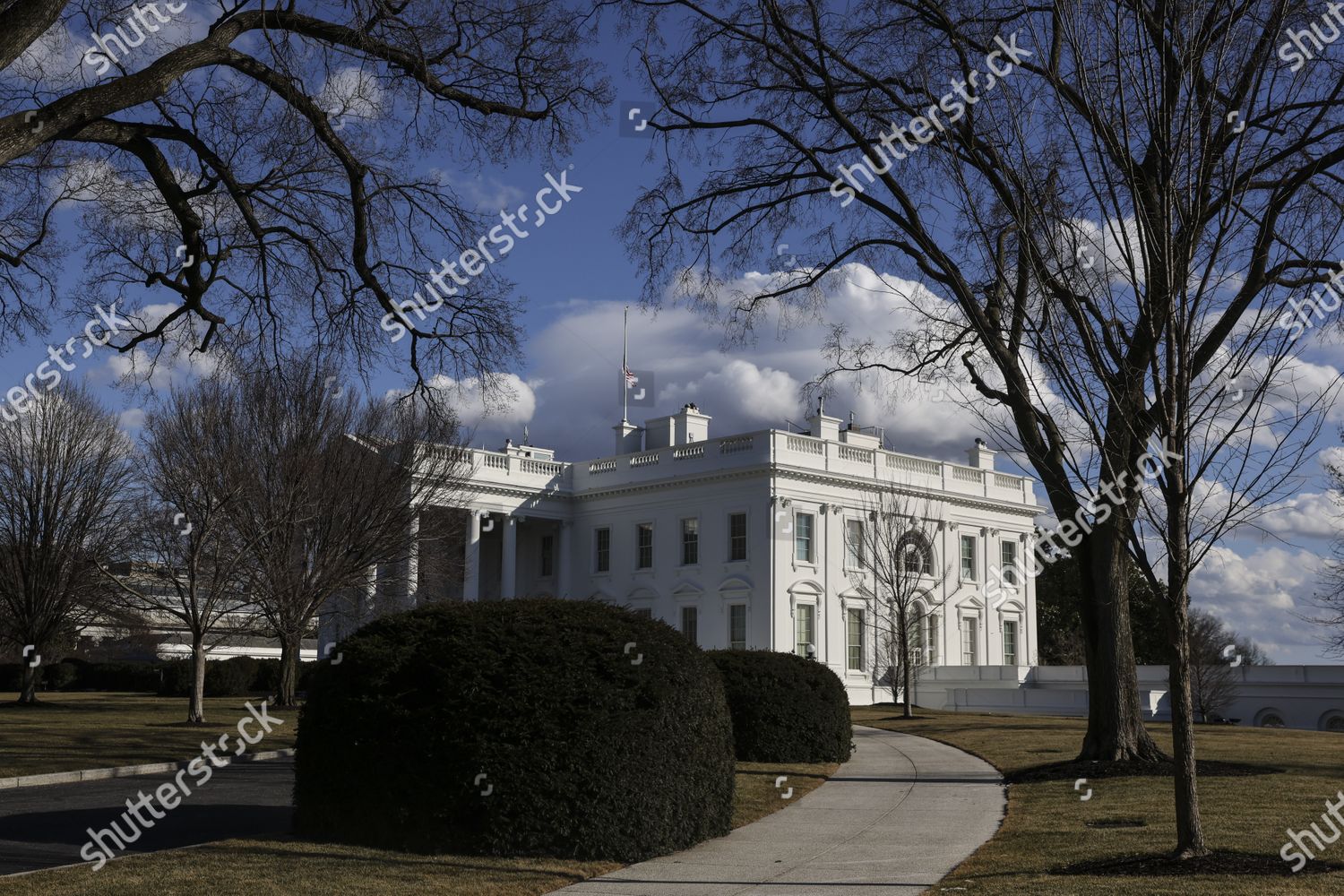 North Portico White House Seen Washington Editorial Stock Photo - Stock ...