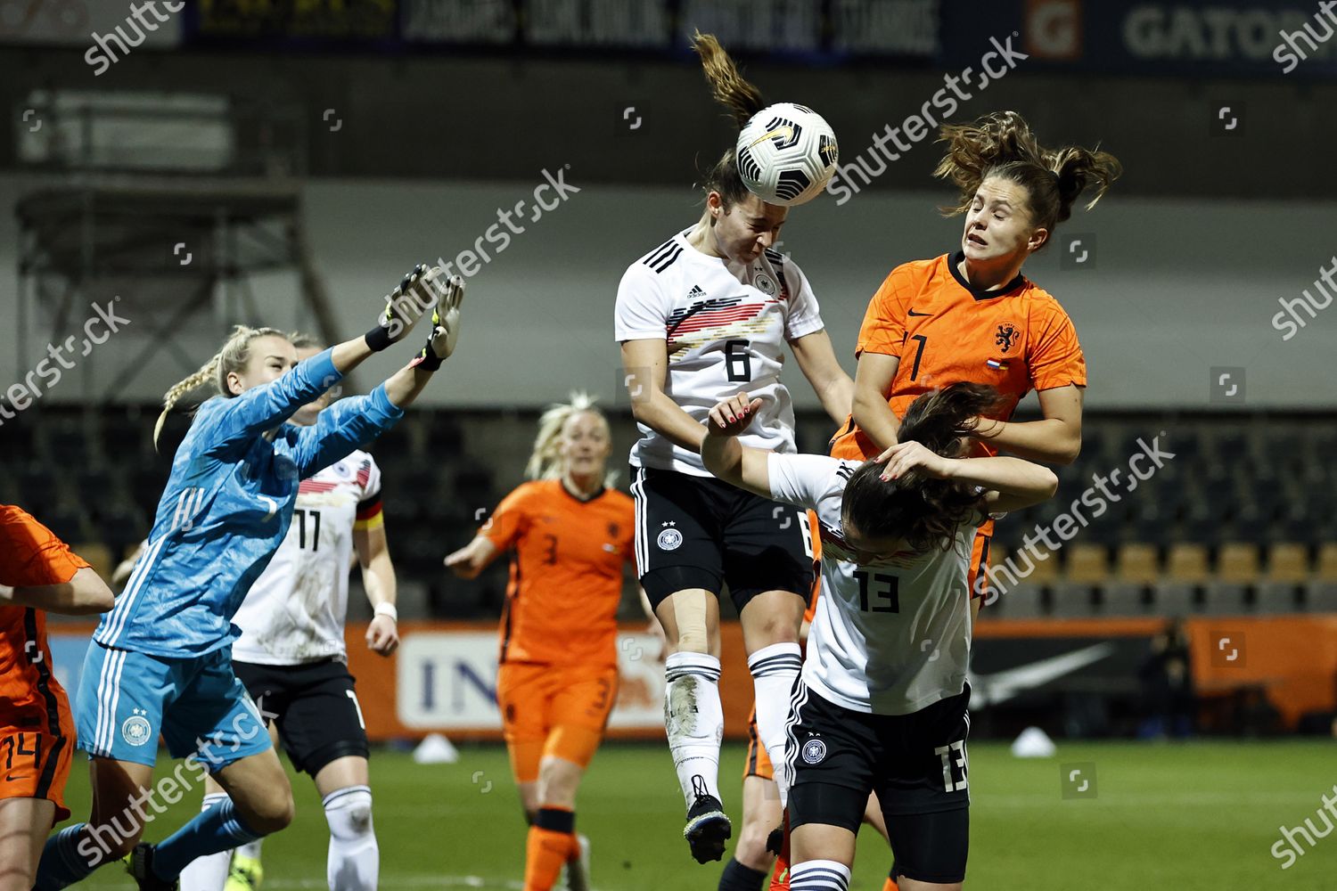 Germany Goalkeeper Merle Frohms Alexandra Popp Editorial Stock Photo ...
