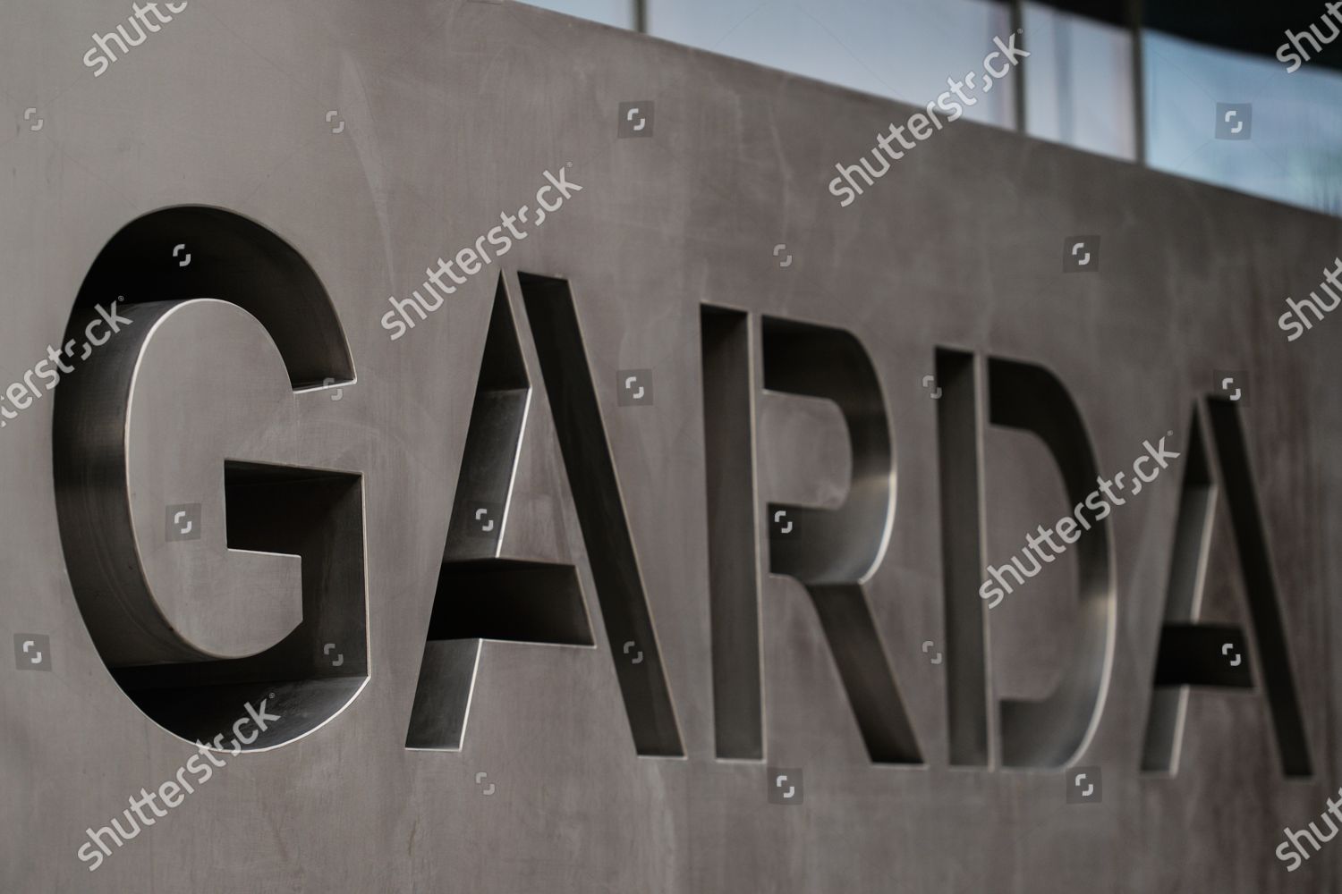 Garda Sign Seen Outside Kevin Street Editorial Stock Photo - Stock ...