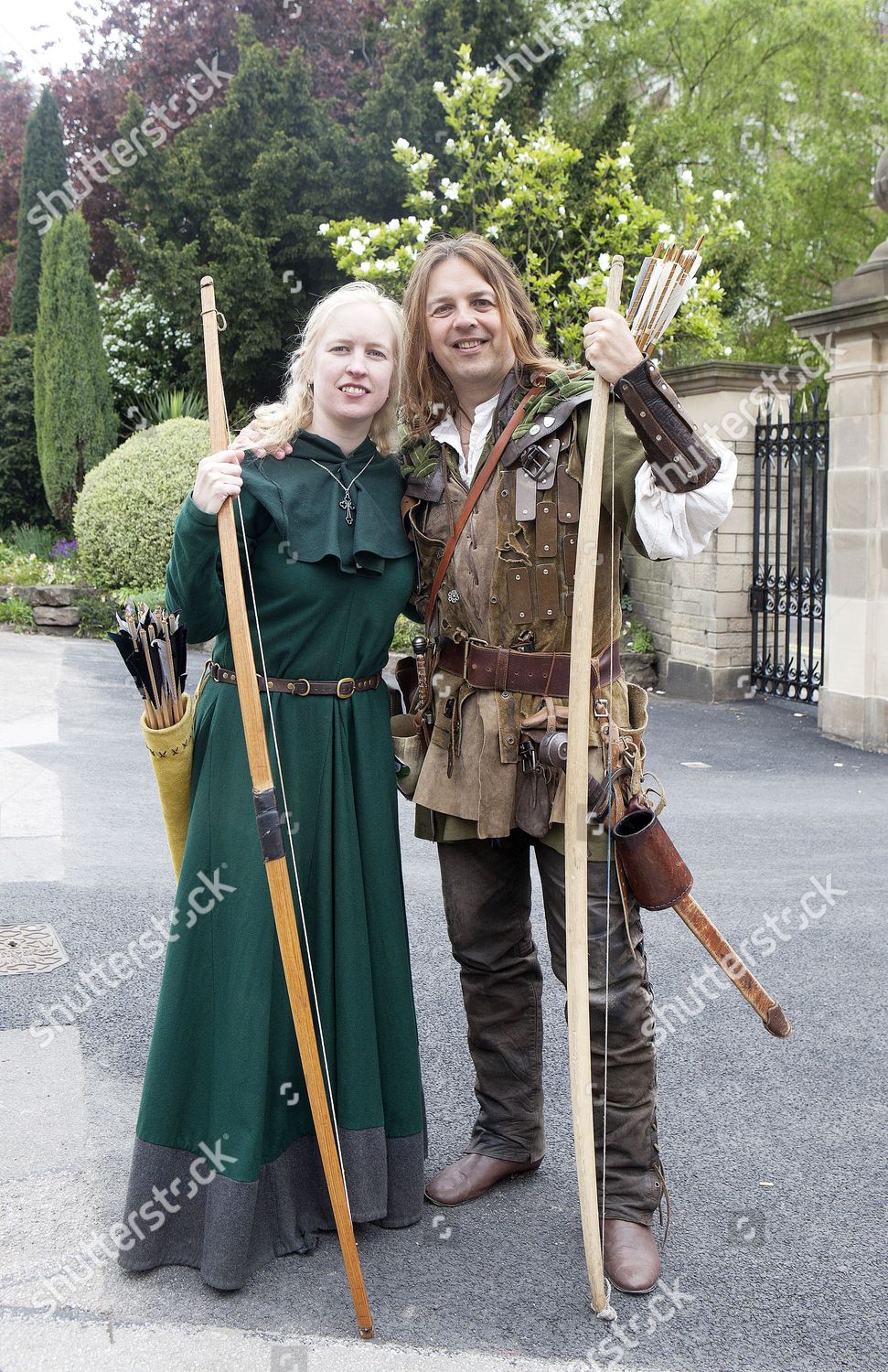 Robin Hood Maid Marian Greeting Visitors Editorial Stock Photo - Stock ...