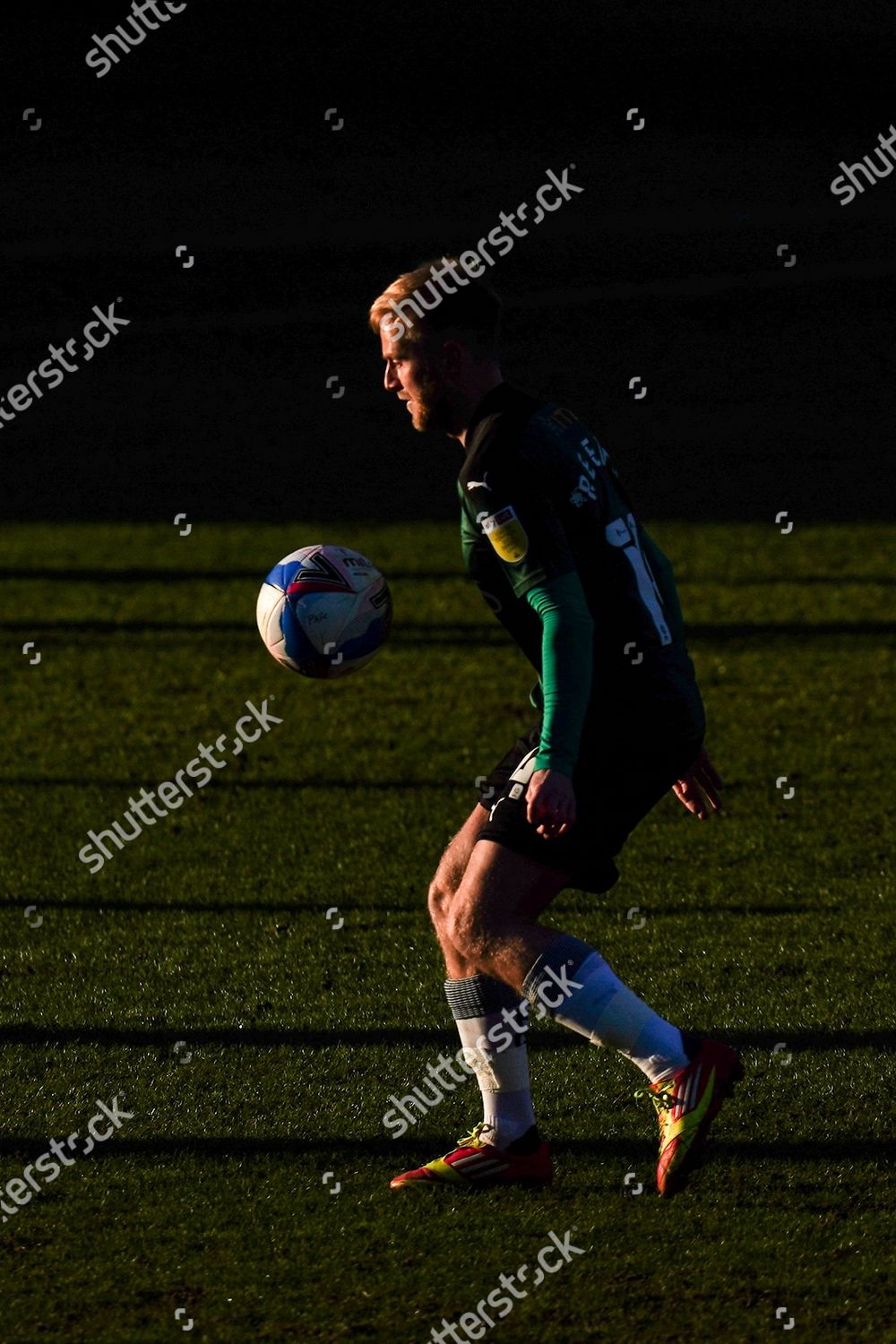 Ben Reeves Plymouth Argyle Controls Ball Editorial Stock Photo - Stock ...