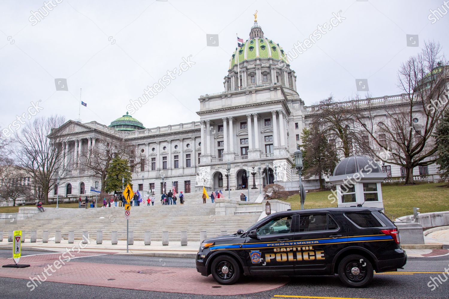 Pennsylvania Capitol Police Car Seen Front Editorial Stock Photo ...