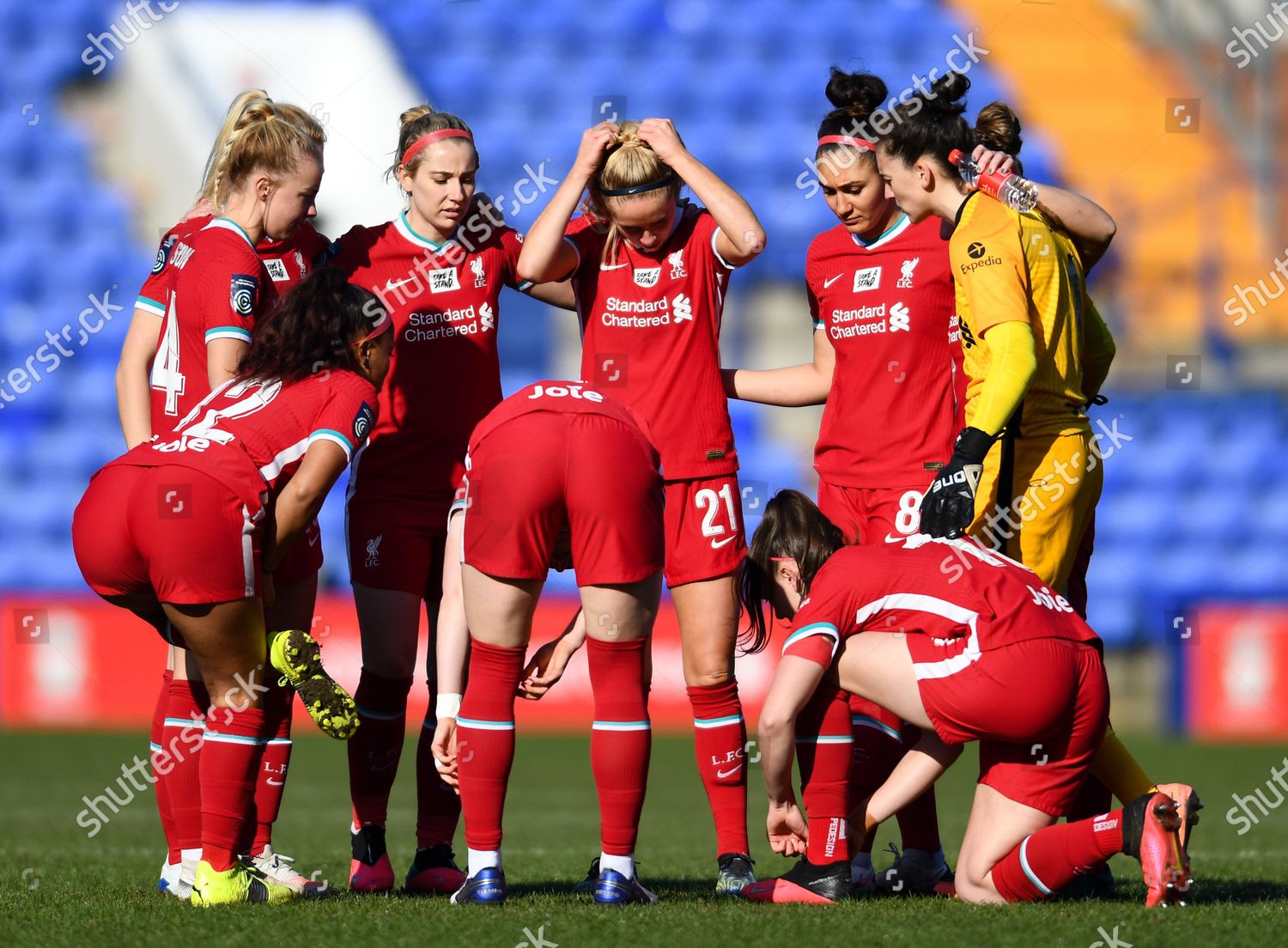 Liverpool Fc Huddle Prior Fa Womens Editorial Stock Photo - Stock Image ...